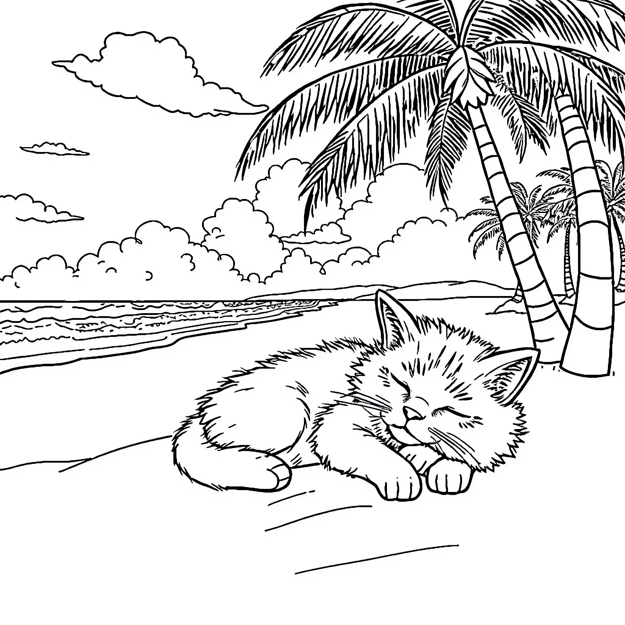 Best Cat Coloring Pages (Free Printable PDF)