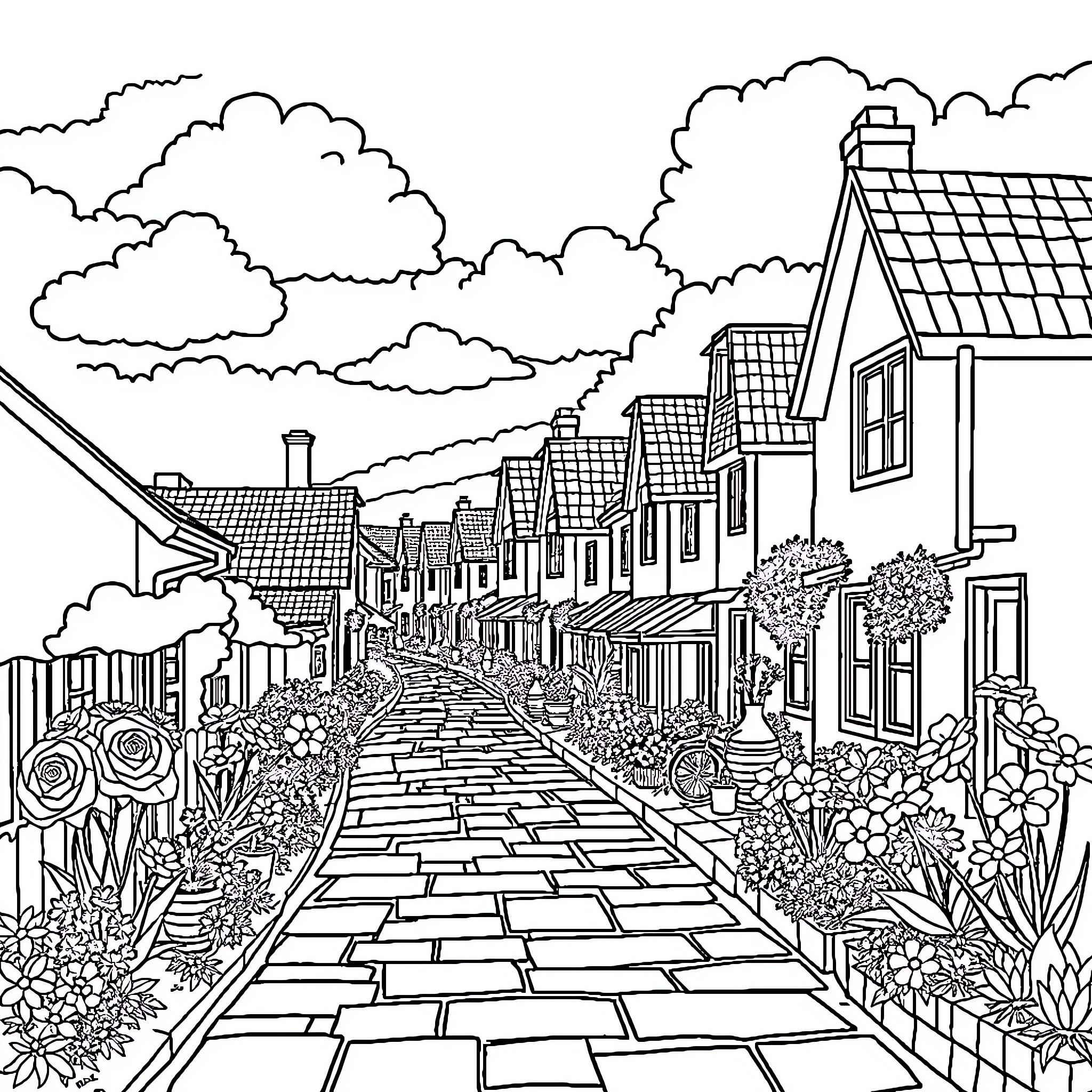 Best Village Coloring Pages (Free Printable PDF)