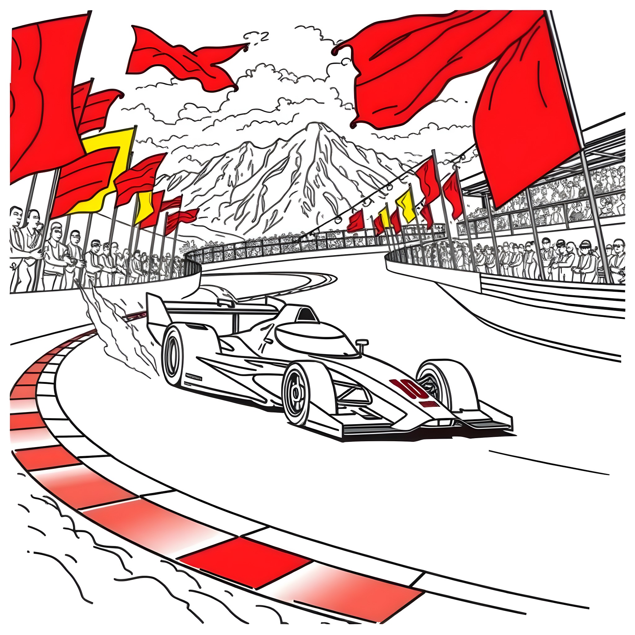 7 Best Race Car Coloring Pages (Free Printable PDFs)