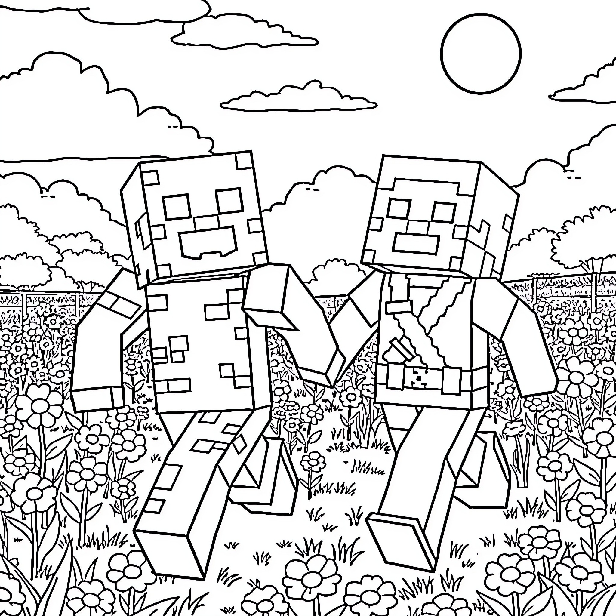 131 Best Creeper Coloring Pages (Free Printable PDFs)