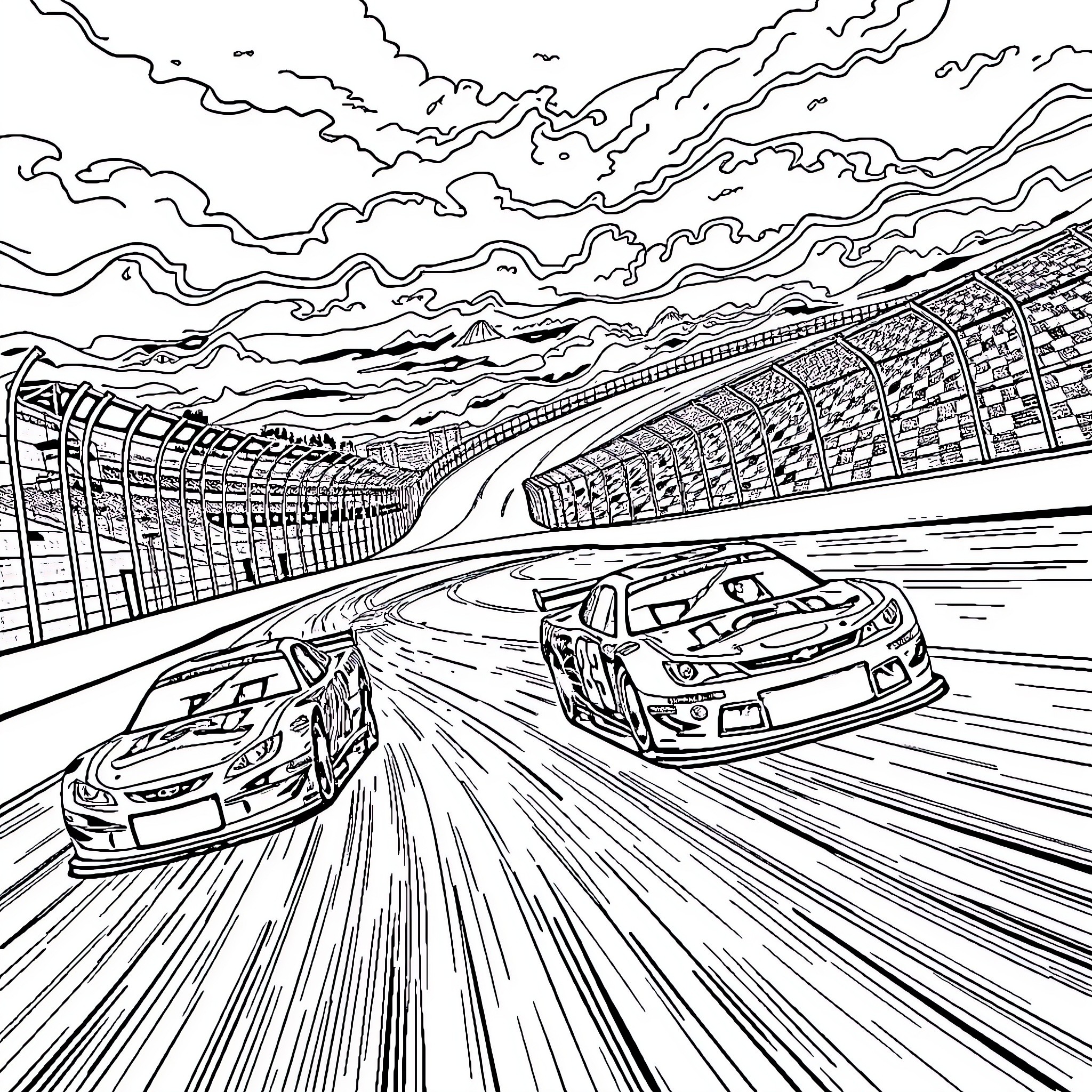 Best Nascar Coloring Pages (Free Printable PDF)