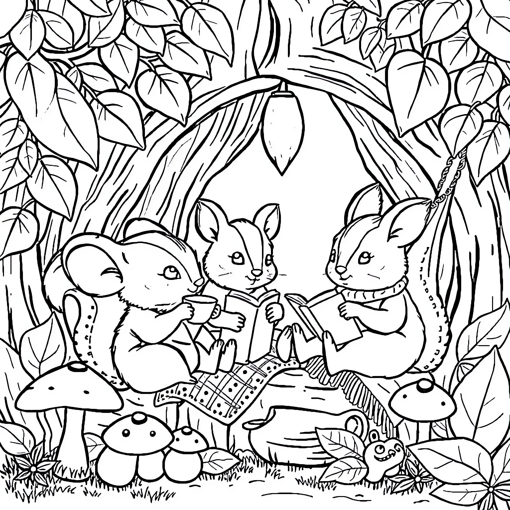 Best Woodland Critter Coloring Pages (Free Printable PDF)