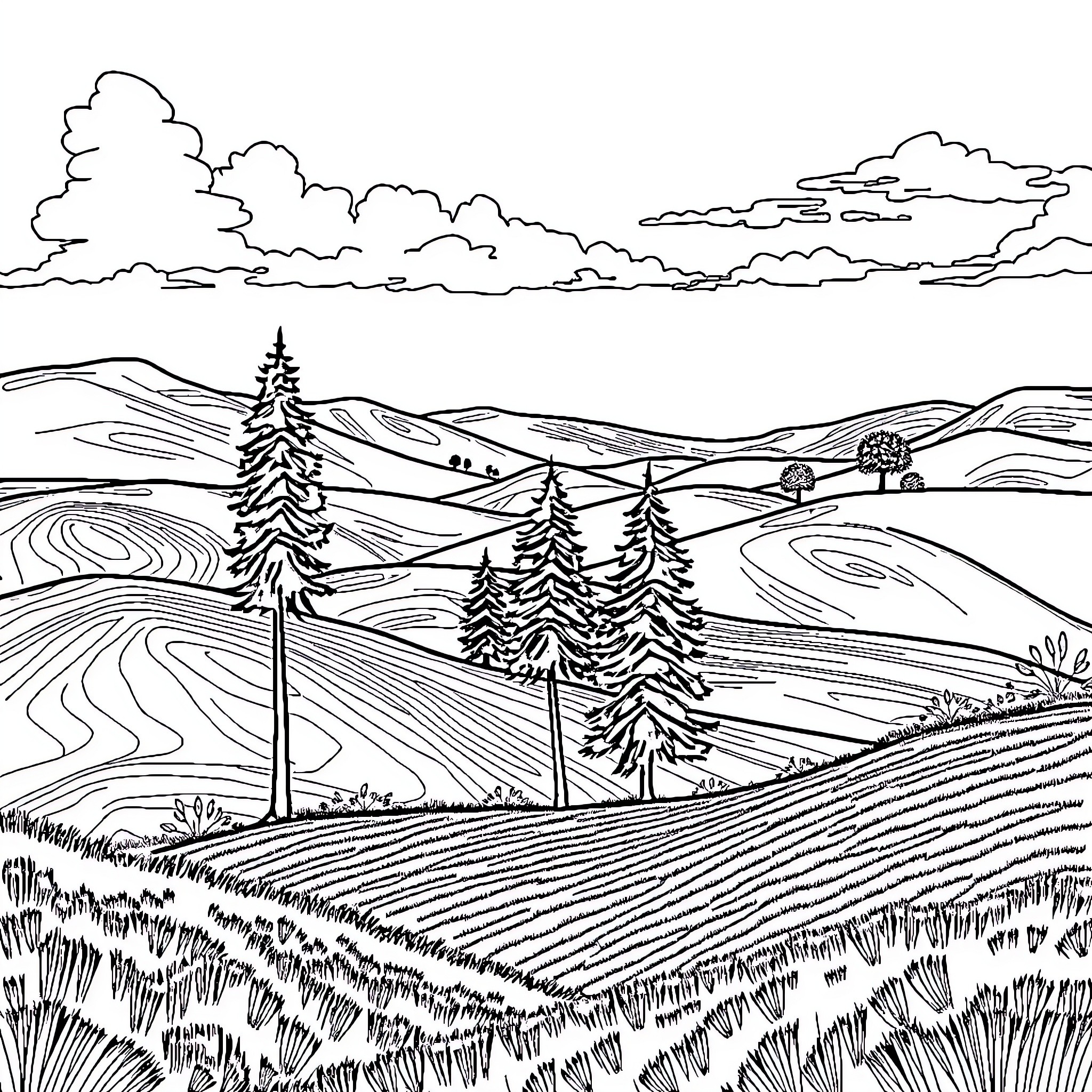 103 Best Landscape Coloring Pages (Free Printable PDFs)