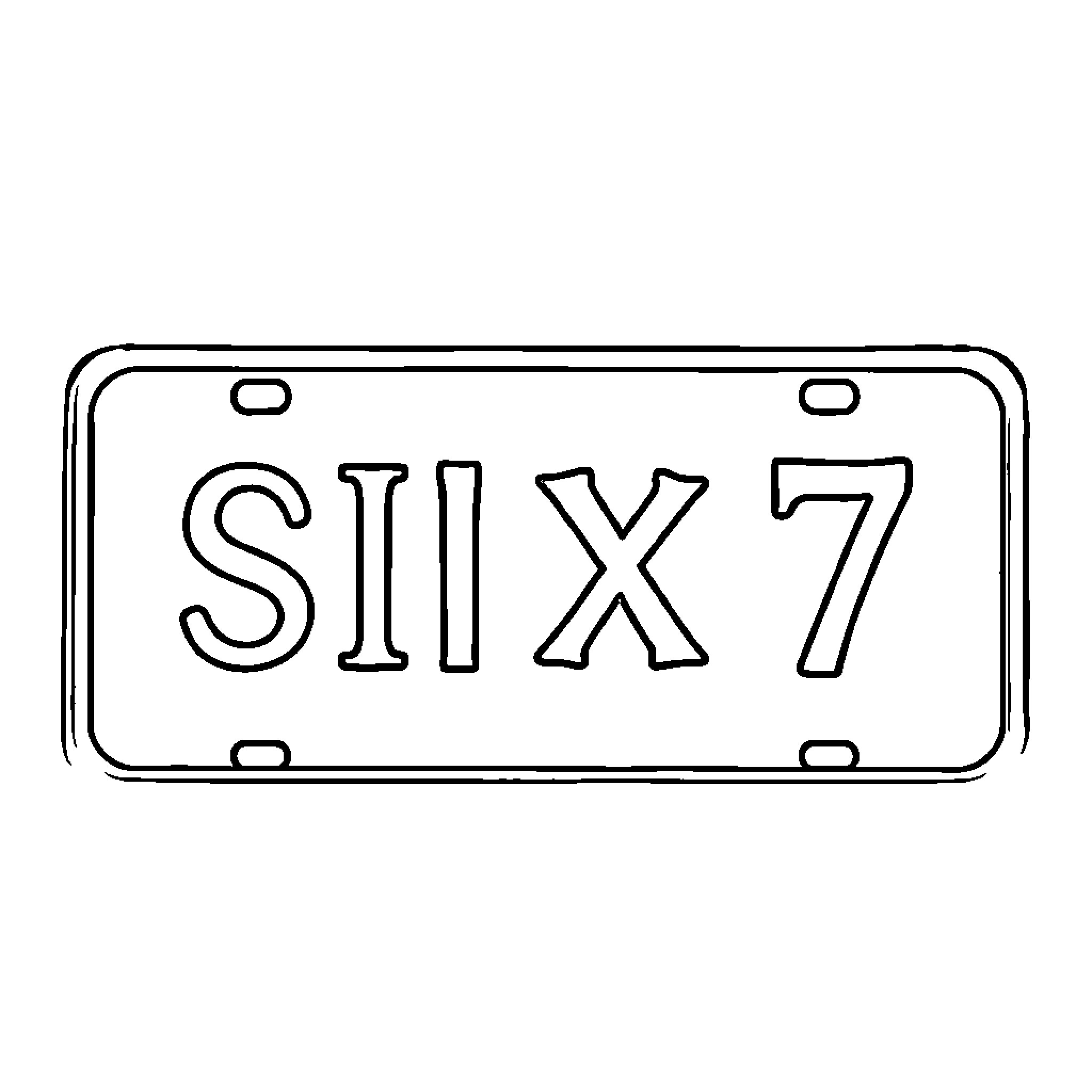 Best License Plate Coloring Pages (Free Printable PDF)