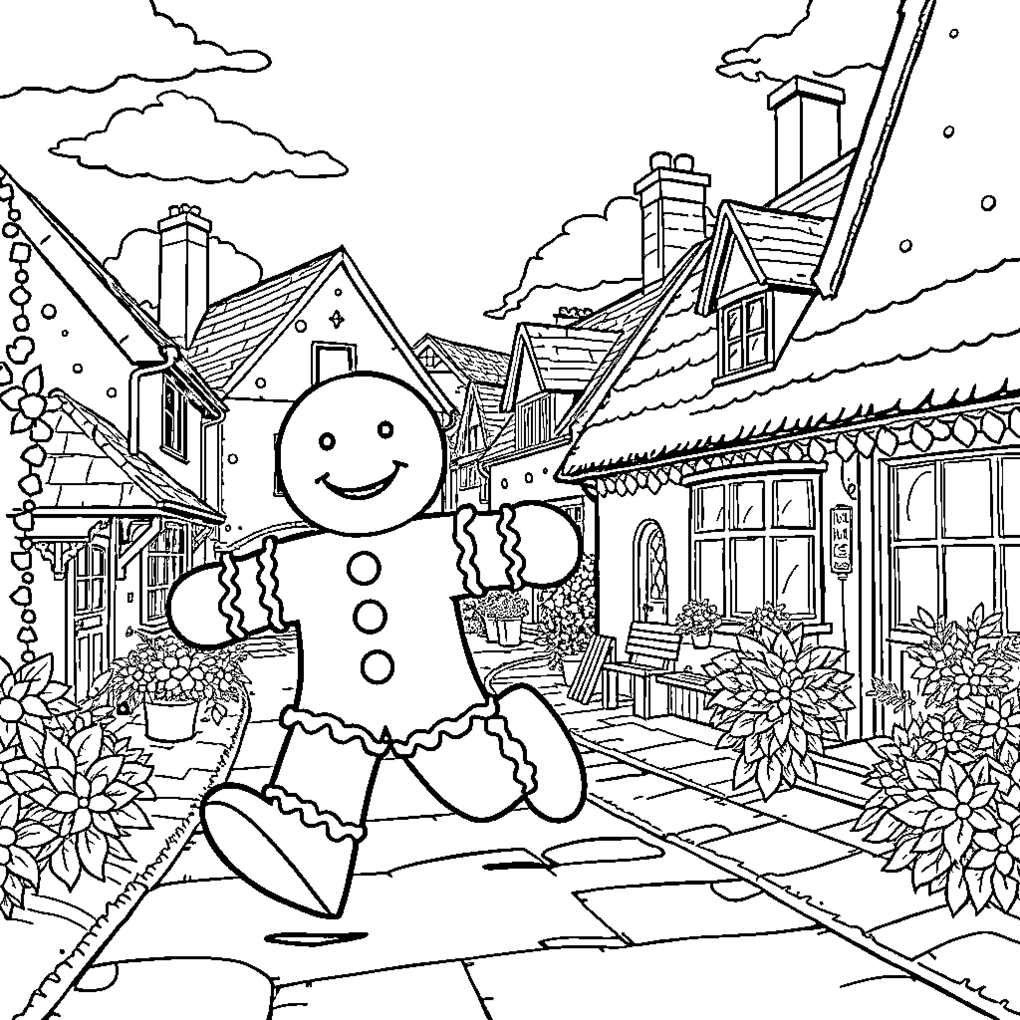 Best Gingerbread Man Coloring Pages (Free Printable PDF)