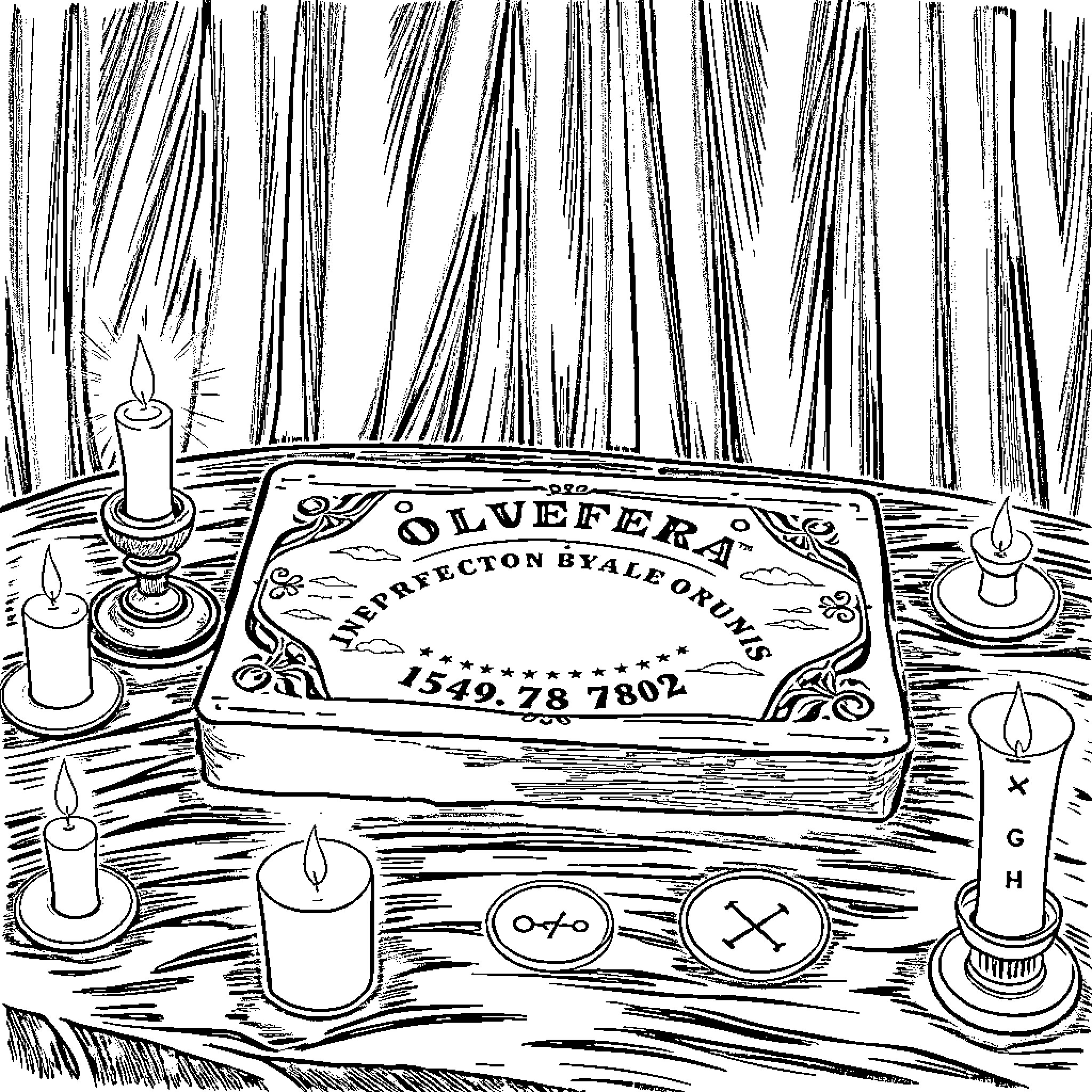 Best Ouija Board Coloring Pages (Free Printable PDF)