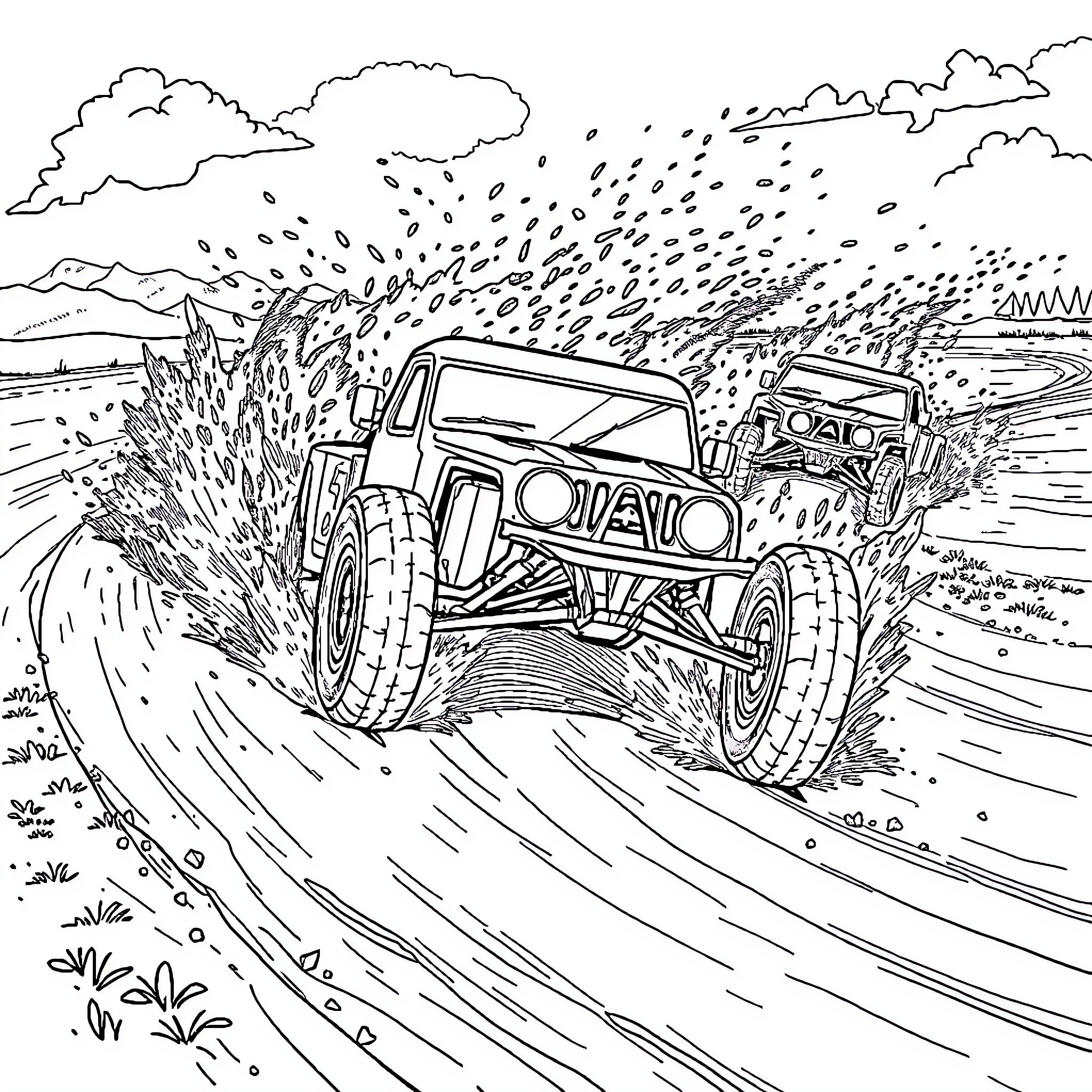 Best Dirt Racing Coloring Pages (Free Printable PDF)