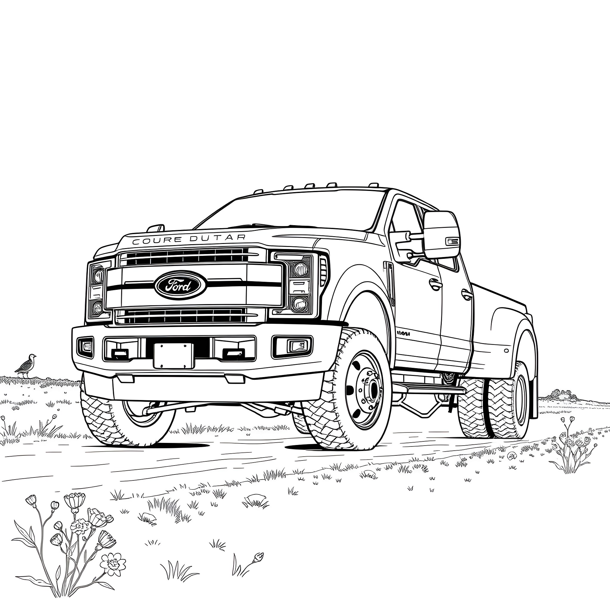 Best Ford Dually Coloring Pages (Free Printable PDF)