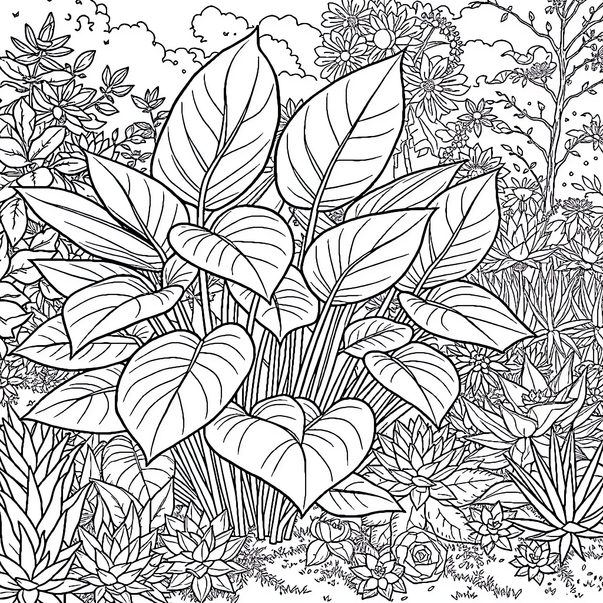 Best Plant Coloring Pages (Free Printable PDF)