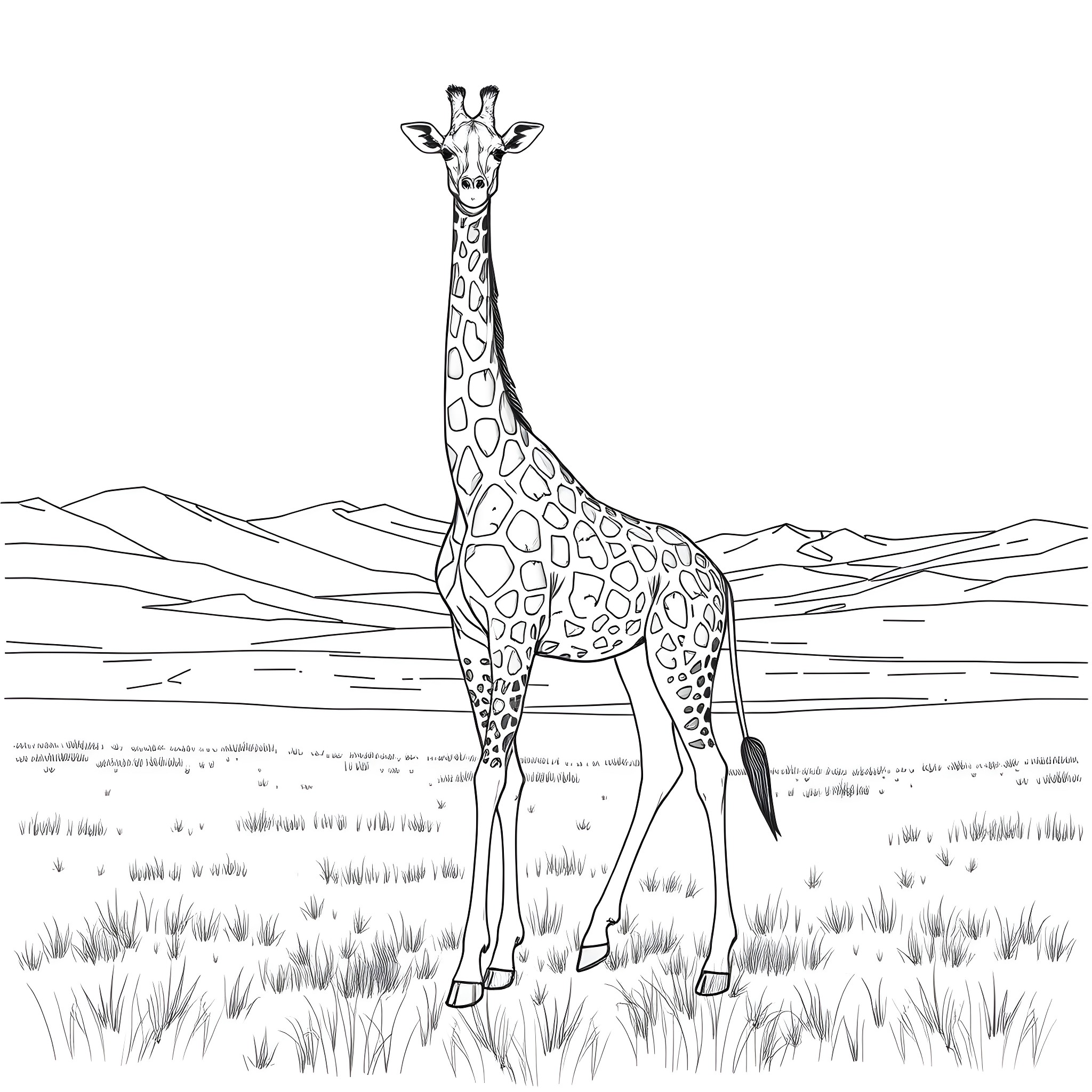 Best Giraffe Coloring Pages (Free Printable PDF)