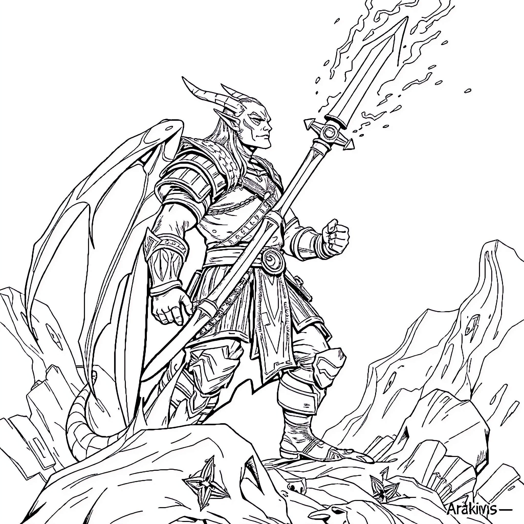 Best Dragonborn Coloring Pages (Free Printable PDF)