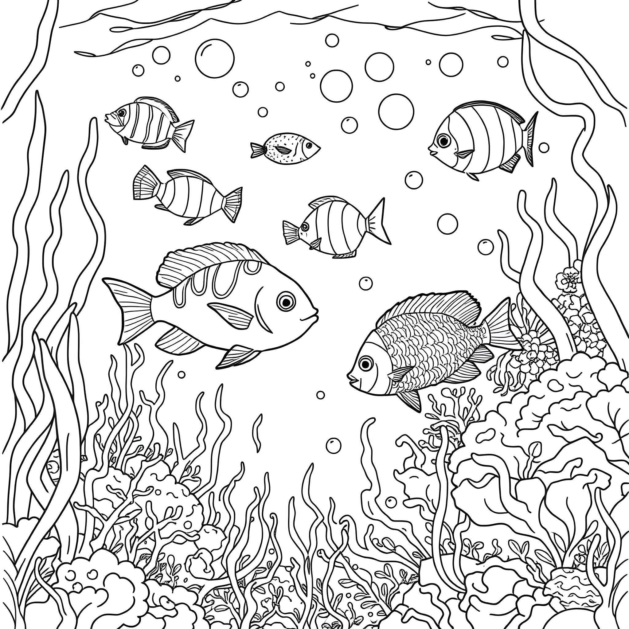 133 Best Fish Coloring Pages (Free Printable PDFs)