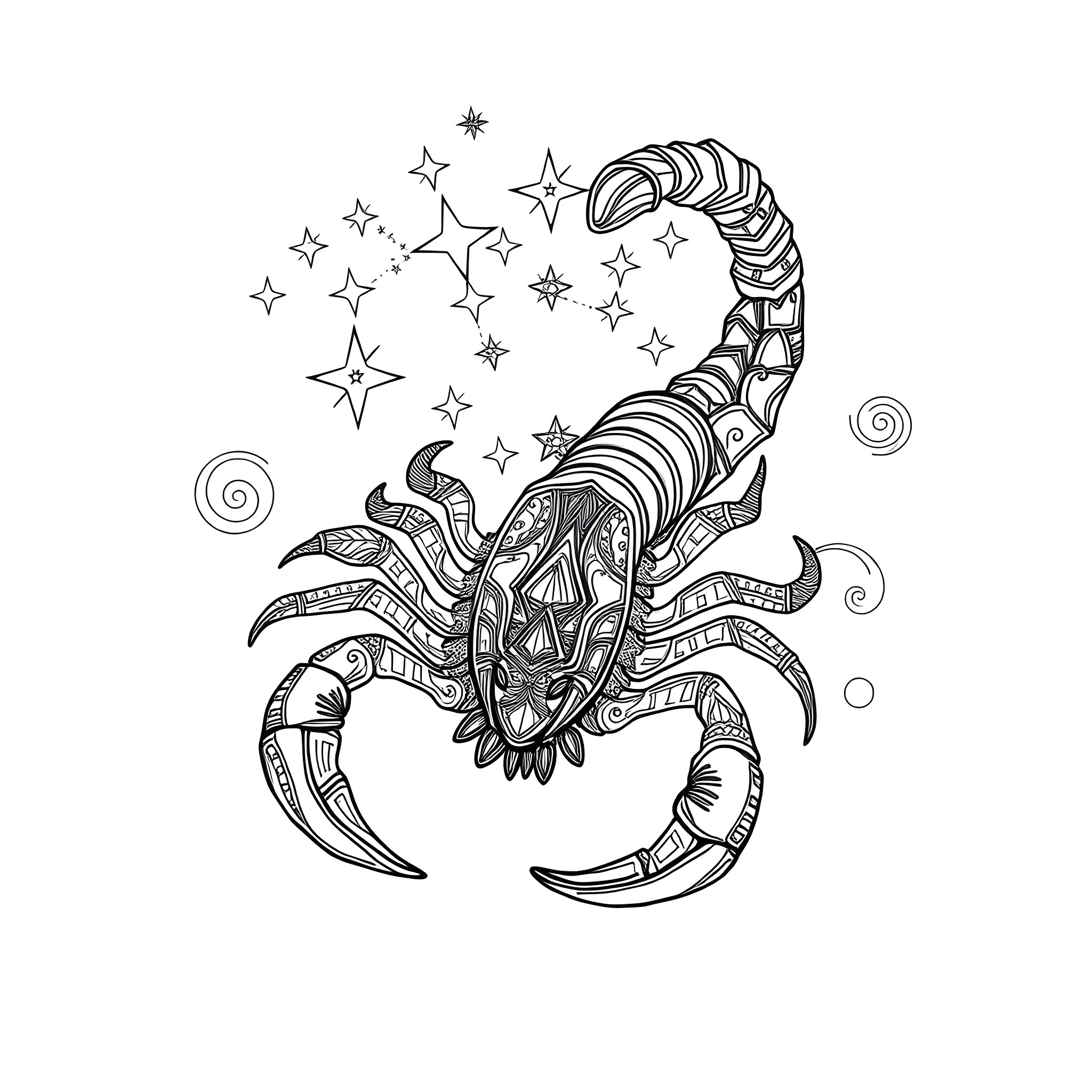 Best Scorpio Coloring Pages (Free Printable PDF)