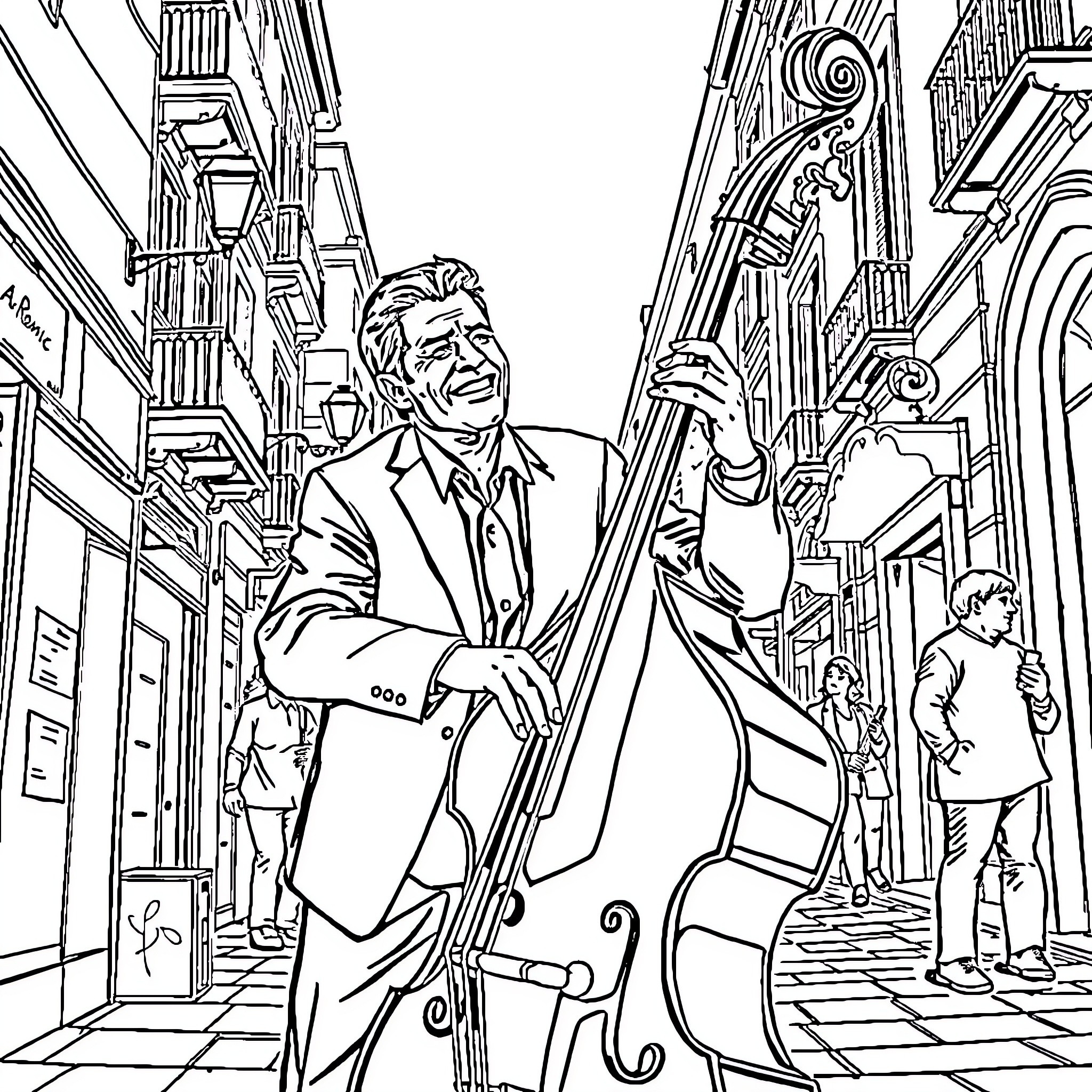 Best Double Bass Coloring Pages (Free Printable PDF)