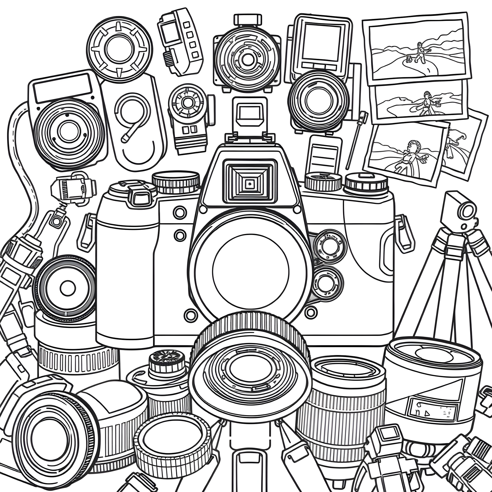 Best Camera Coloring Pages (Free Printable PDF)