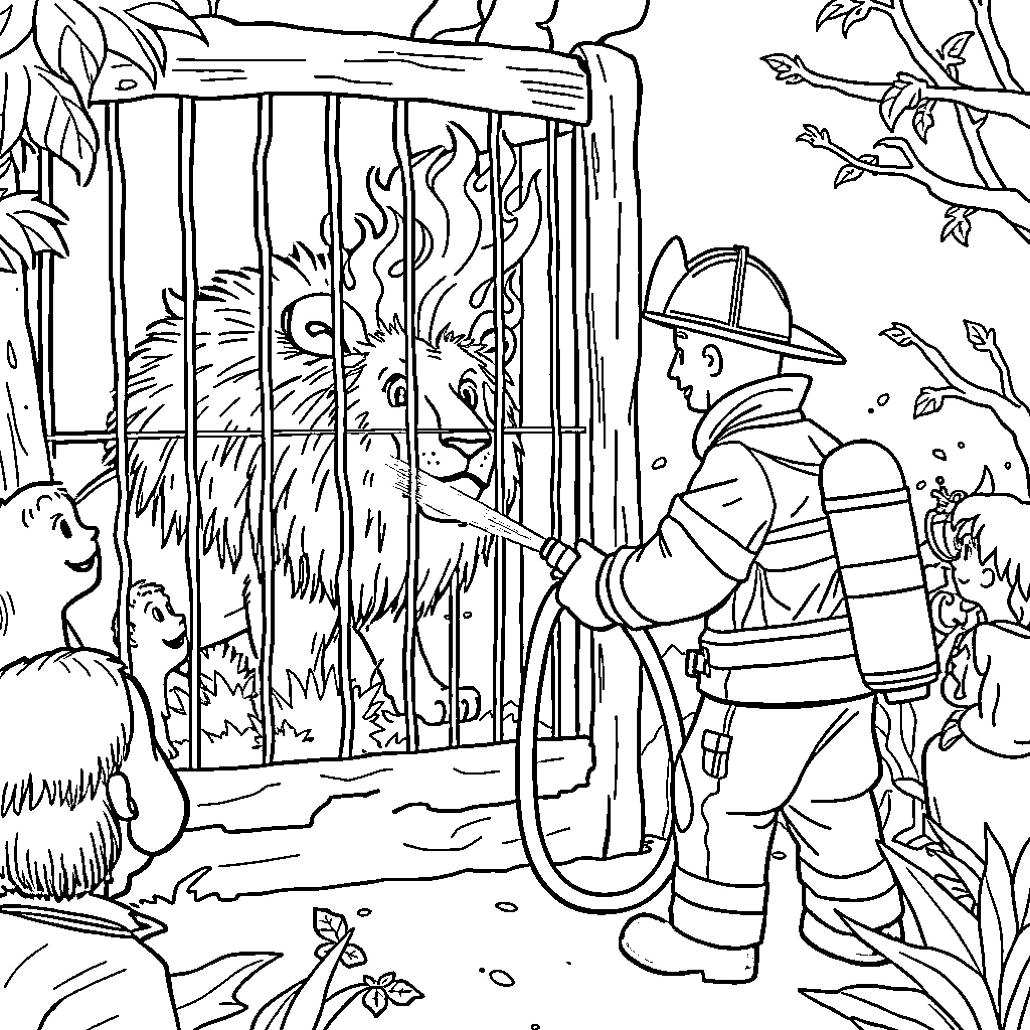 Best Fireman Coloring Pages (Free Printable PDF)
