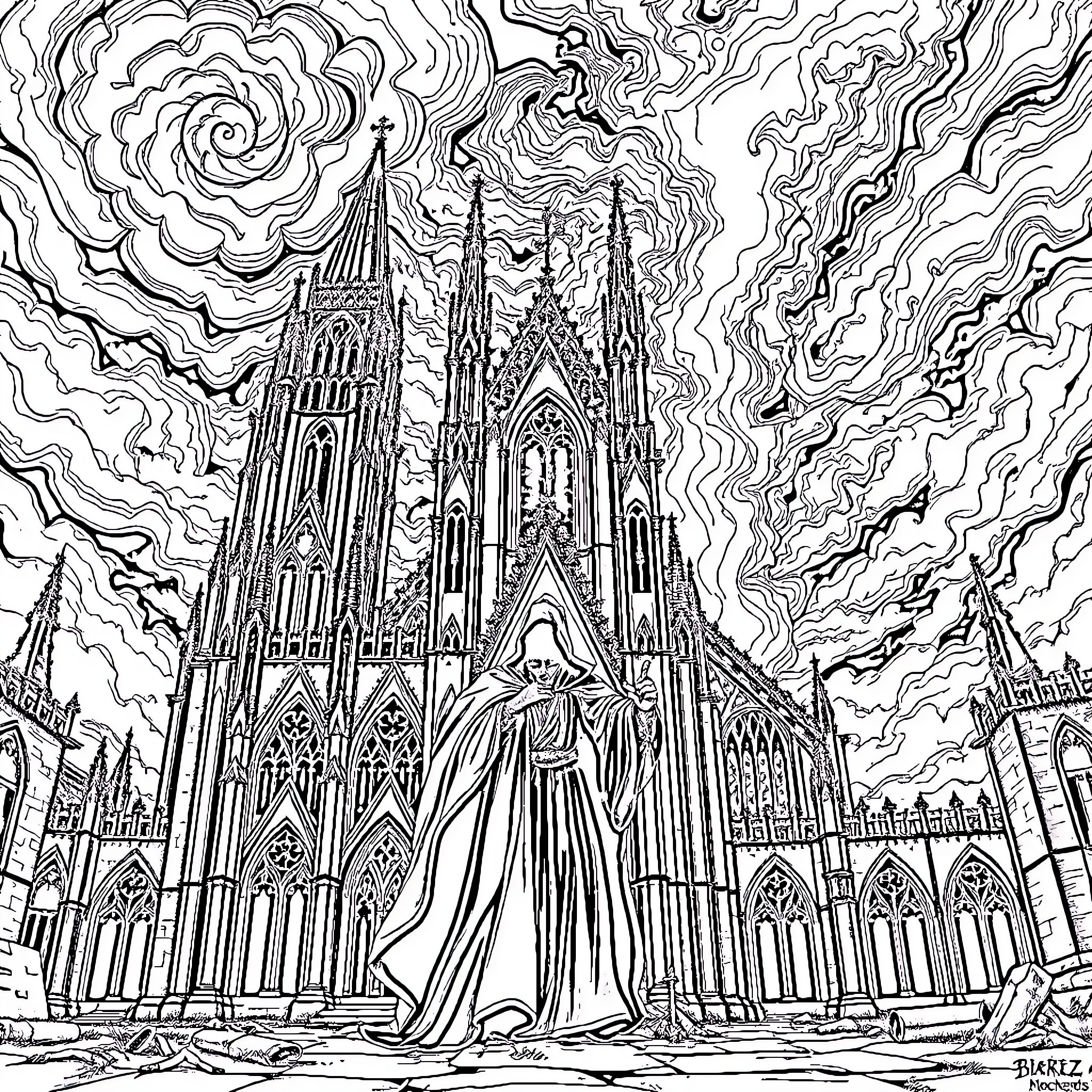 Best Necromancer Coloring Pages (Free Printable PDF)