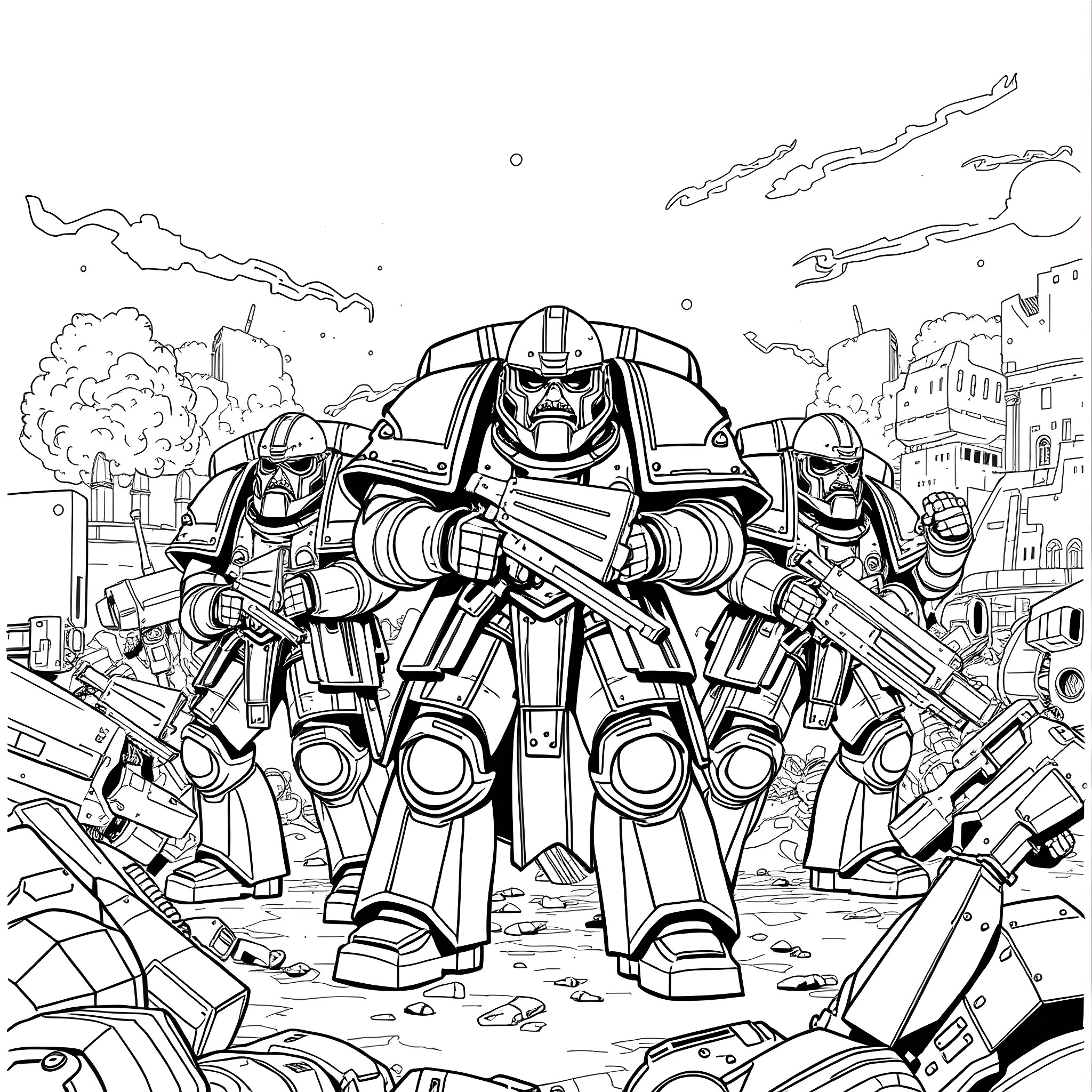 Best Space Marine Coloring Pages (Free Printable PDF)