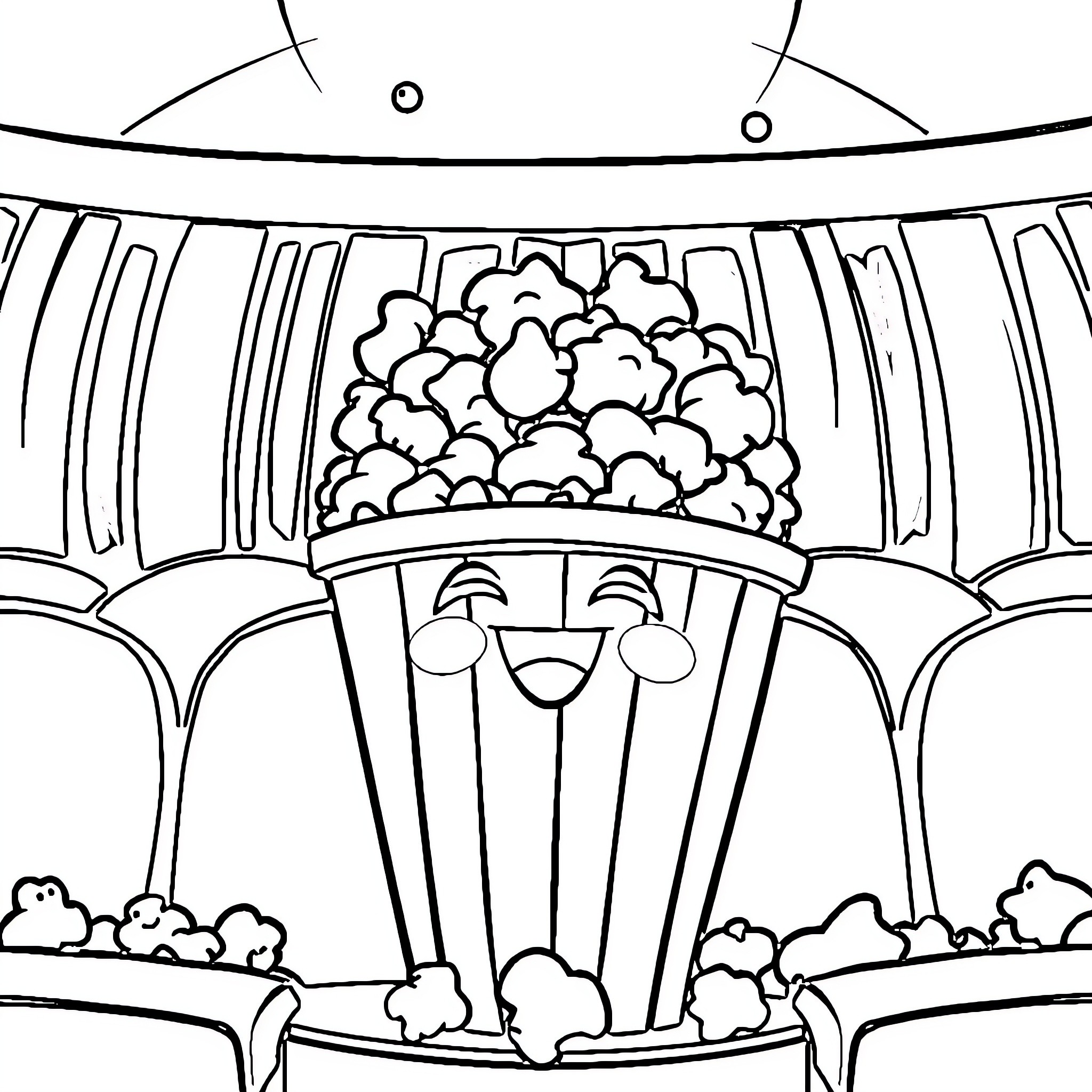 Best Popcorn Coloring Pages (Free Printable PDF)
