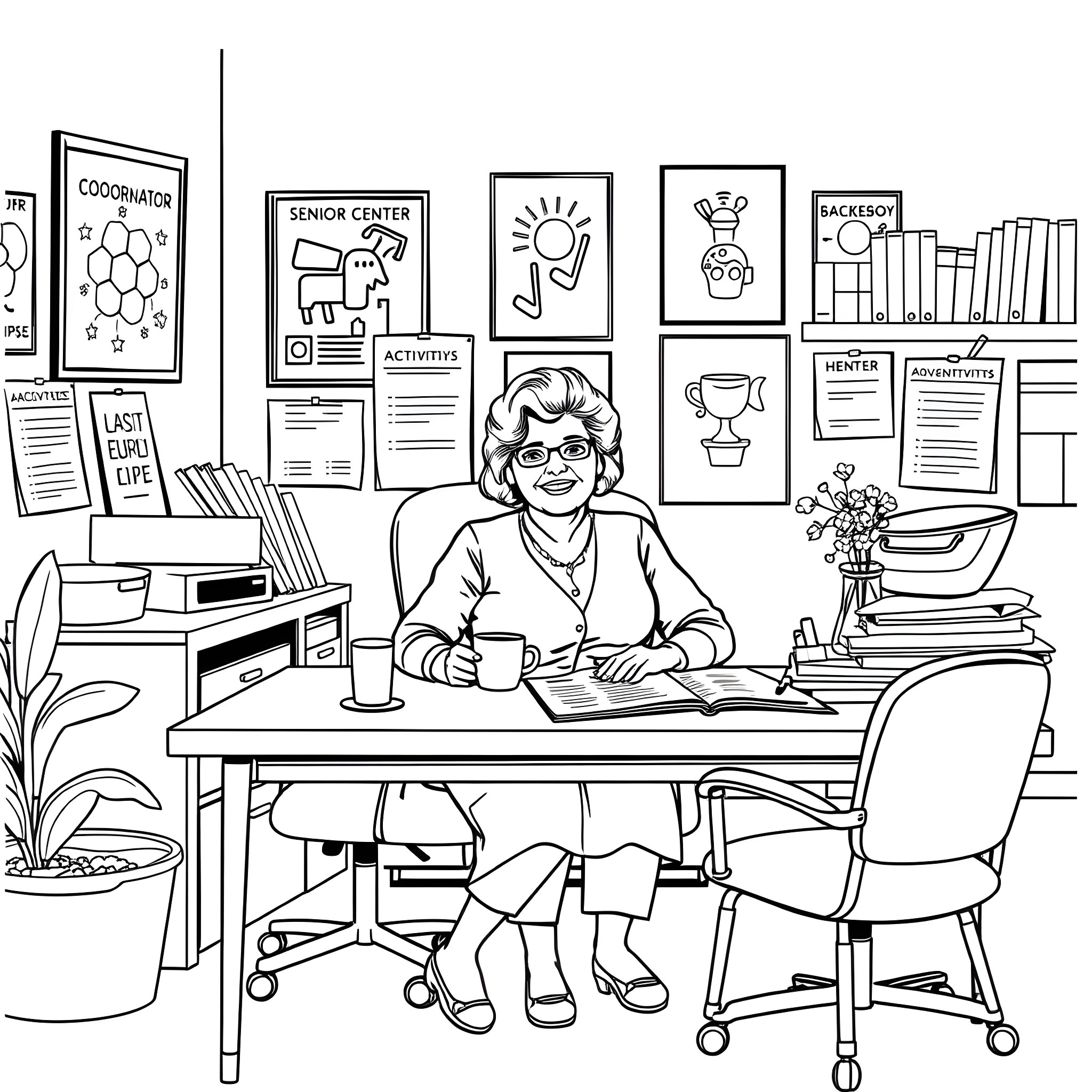 23 Best Senior Coloring Pages (Free Printable PDFs)