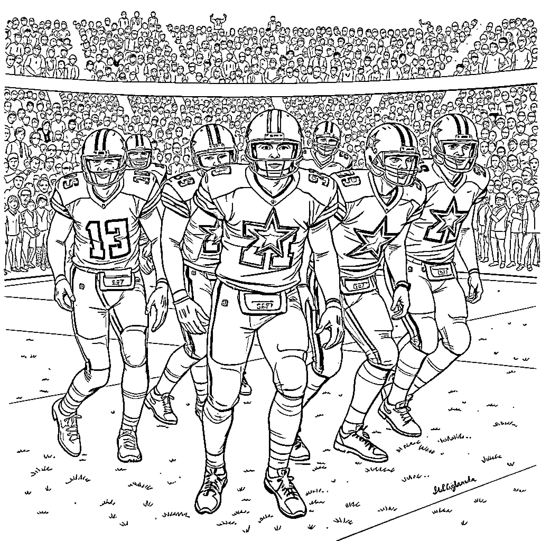 Best Dallas Cowboys Coloring Pages (Free Printable PDF)