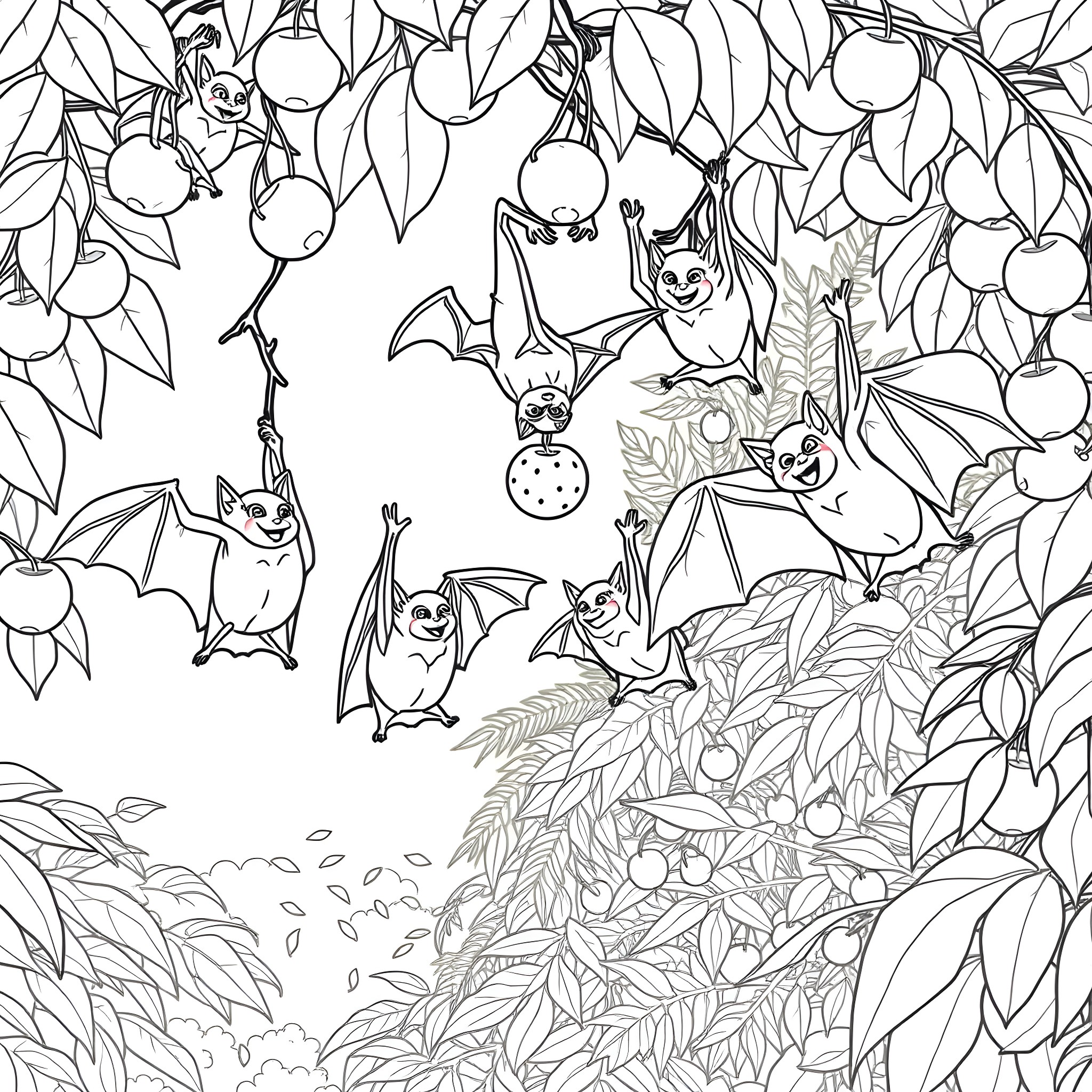 1 Best Fruit Bat Coloring Pages (Free Printable PDFs)