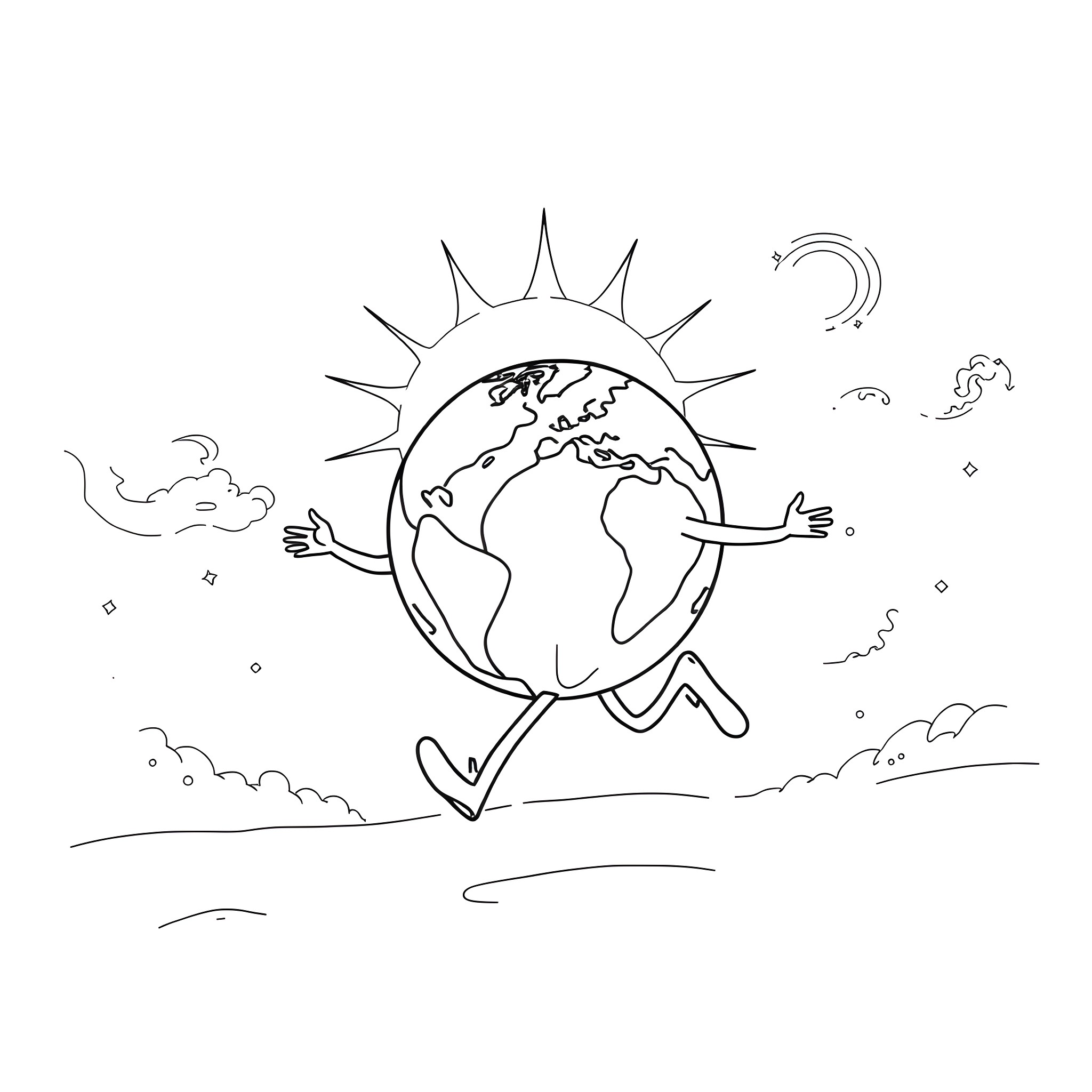 Best Earth Coloring Pages (Free Printable PDF)