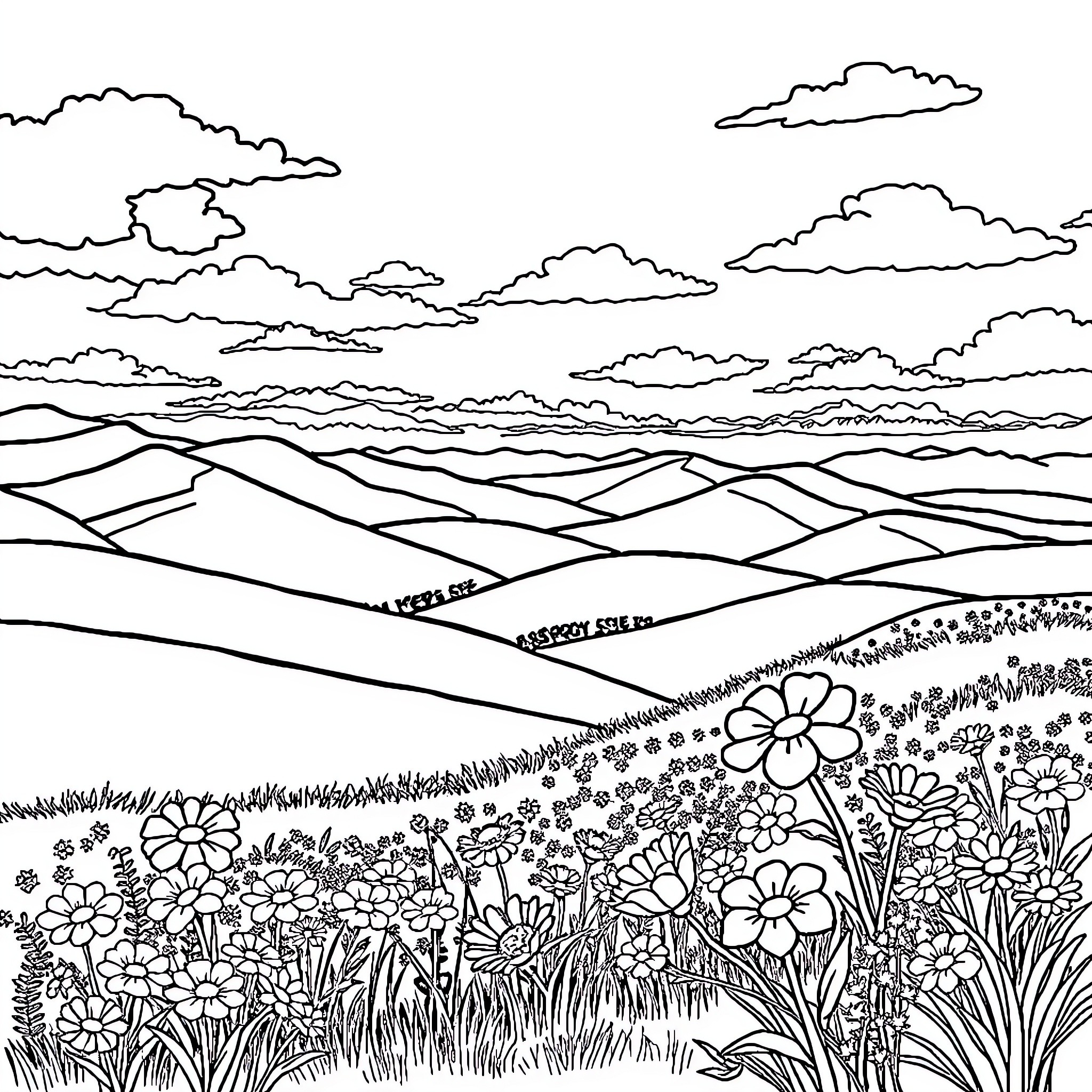 Best Landscape Coloring Pages (Free Printable PDF)