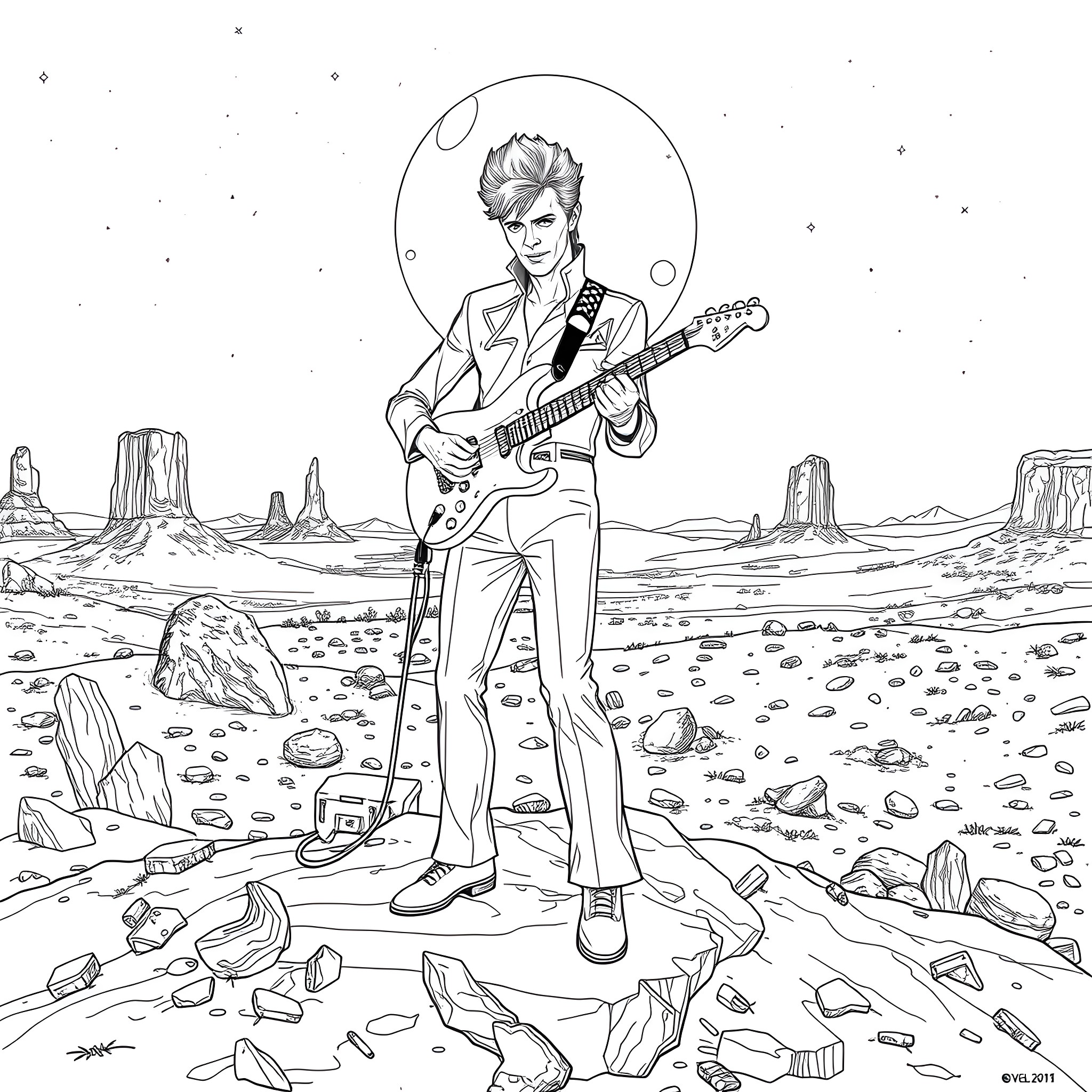 Best David Bowie Coloring Pages (Free Printable PDF)
