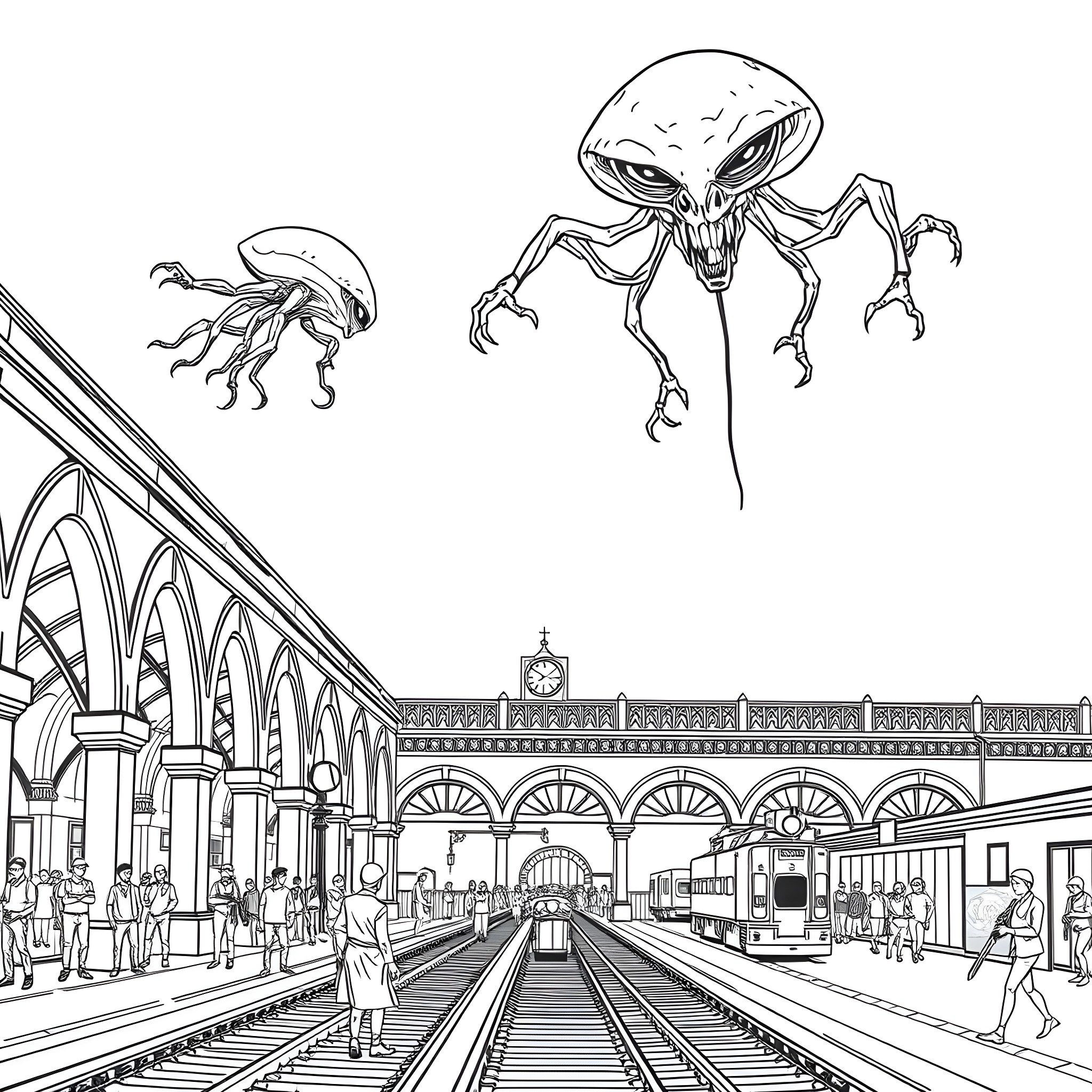 330 Best Alien Coloring Pages (Free Printable PDFs)