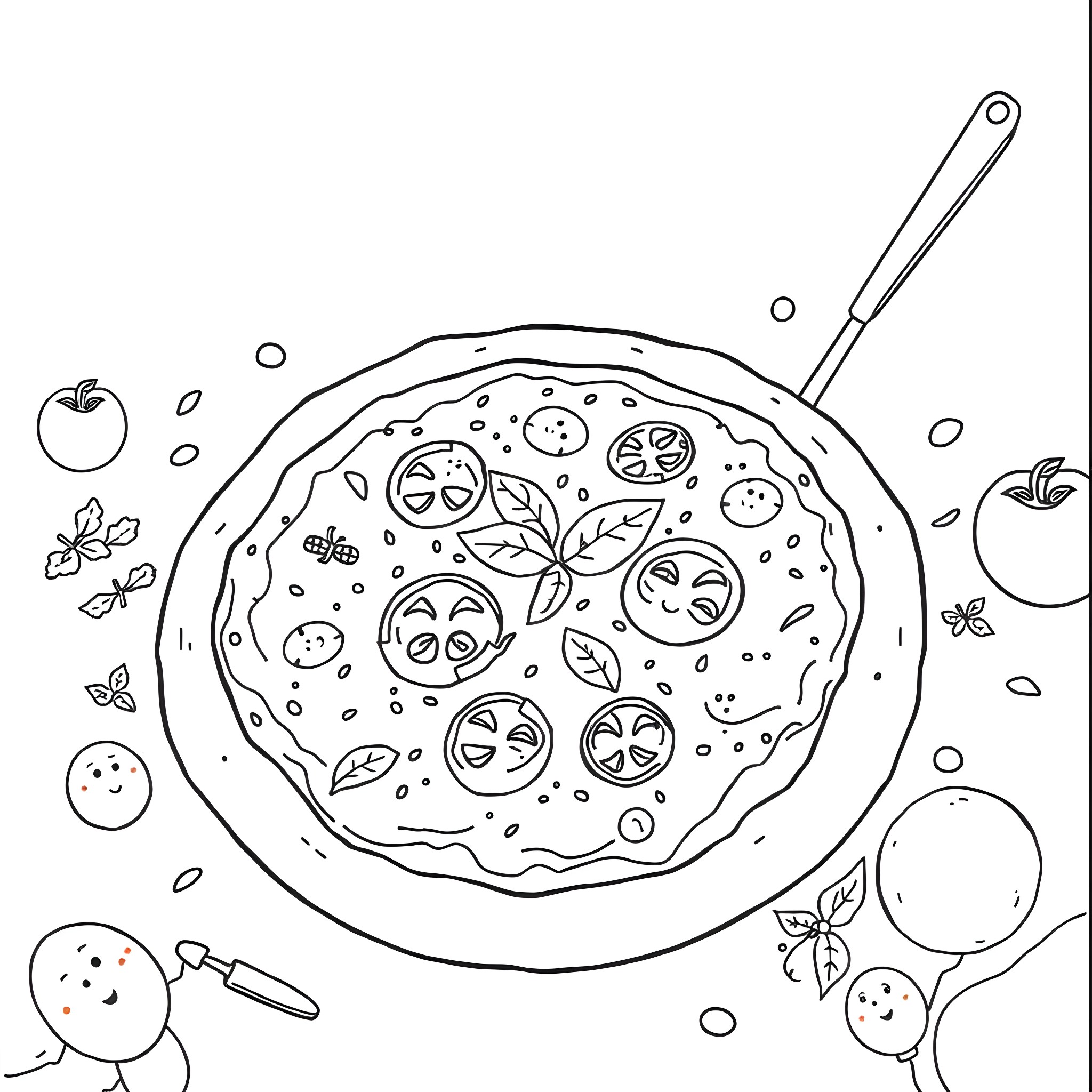 70 Best Pizza Coloring Pages (Free Printable PDFs)