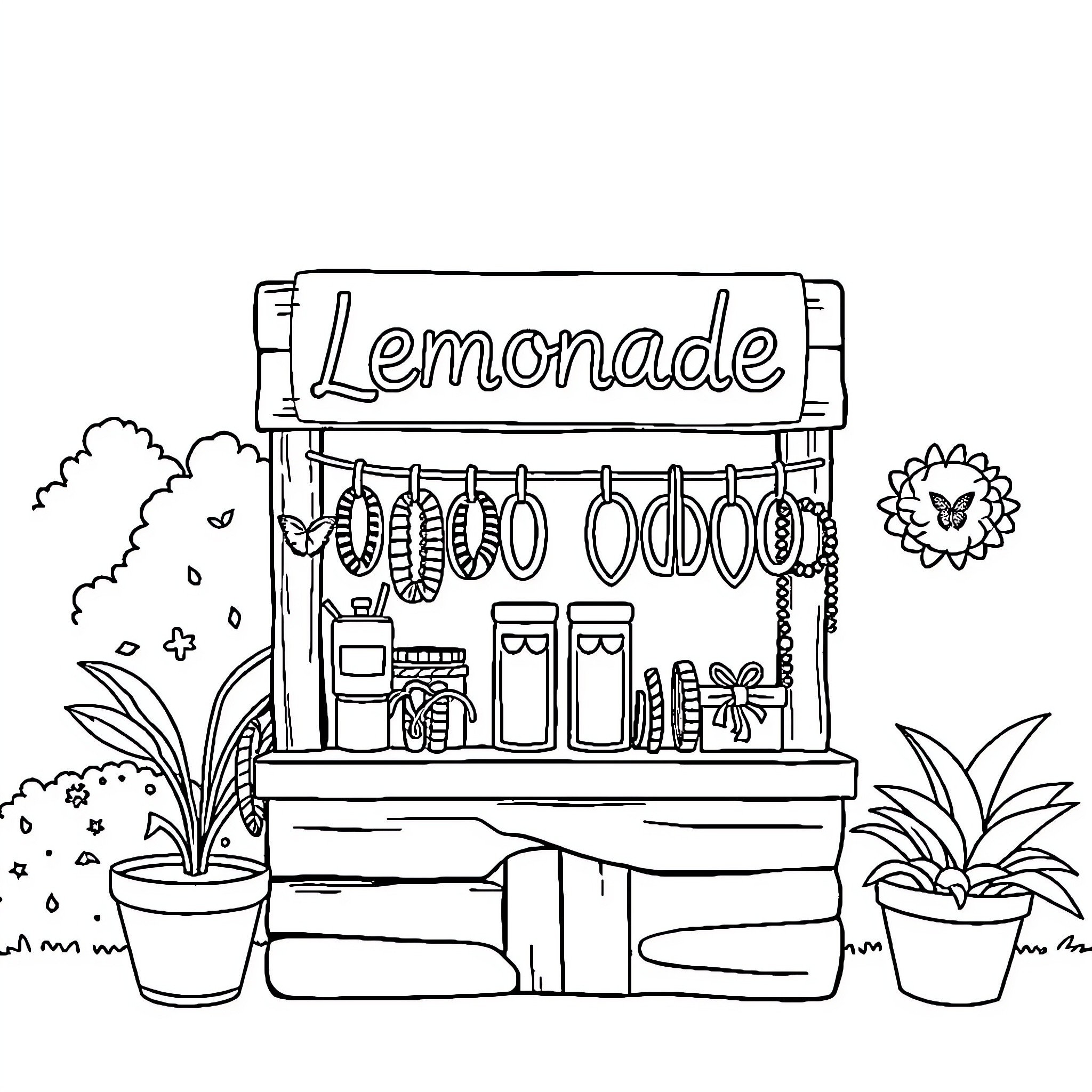 Best Lemonade Stand Coloring Pages (Free Printable PDF)