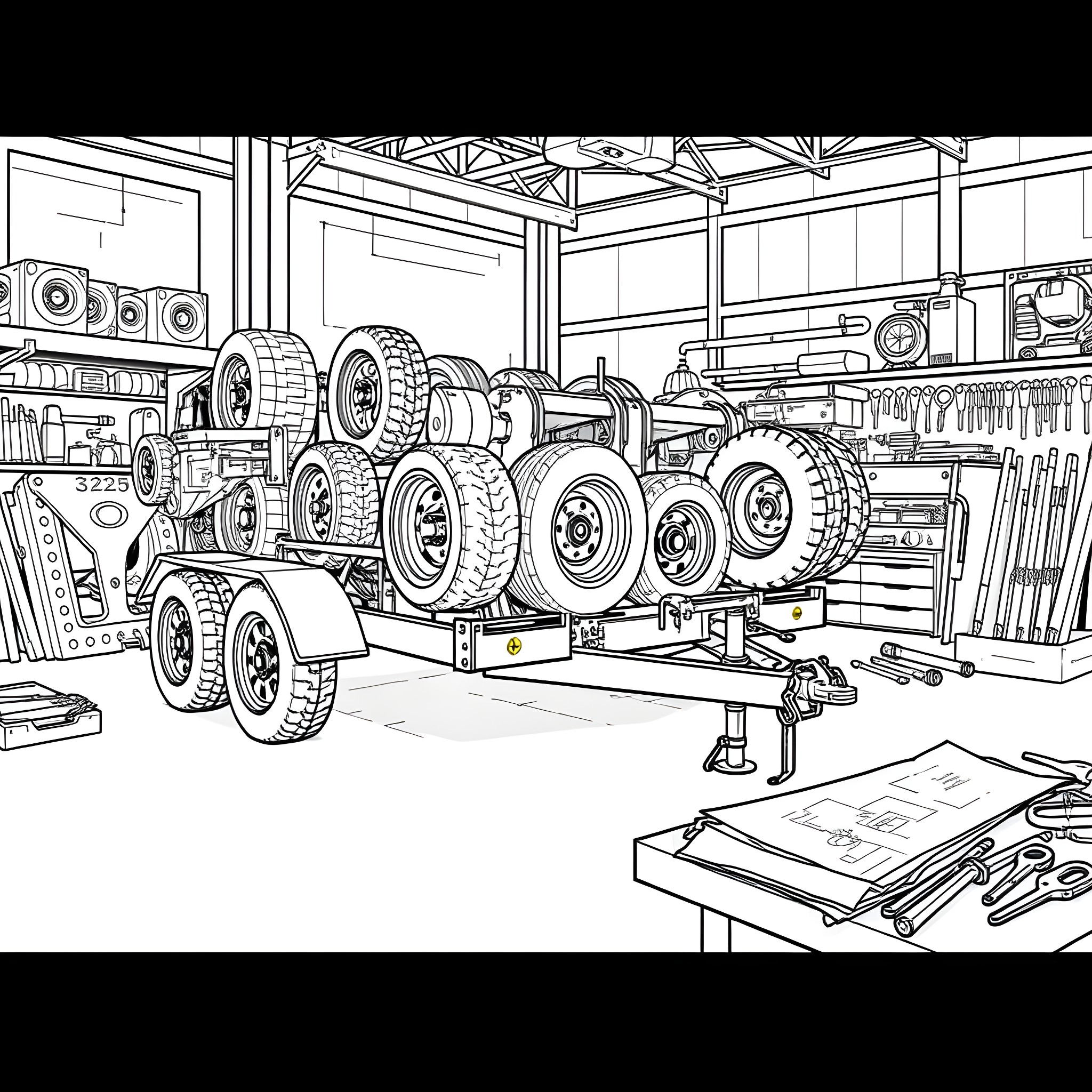 Best Trailer Coloring Pages (Free Printable PDF)