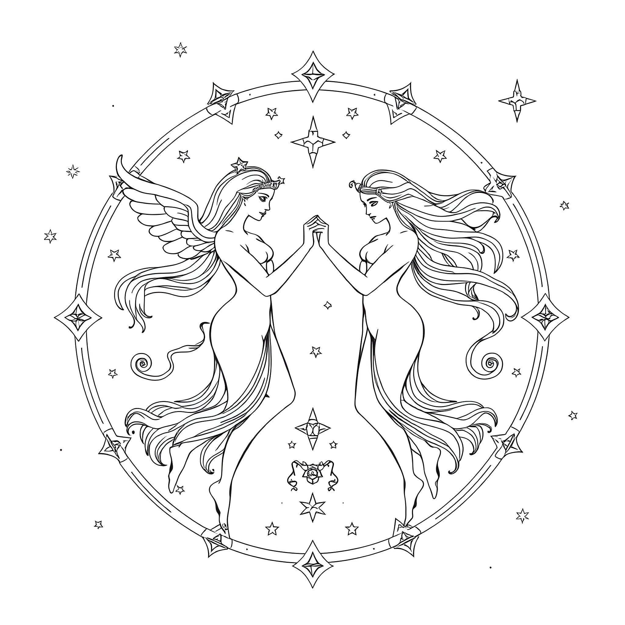 Best Gemini Coloring Pages (Free Printable PDF)
