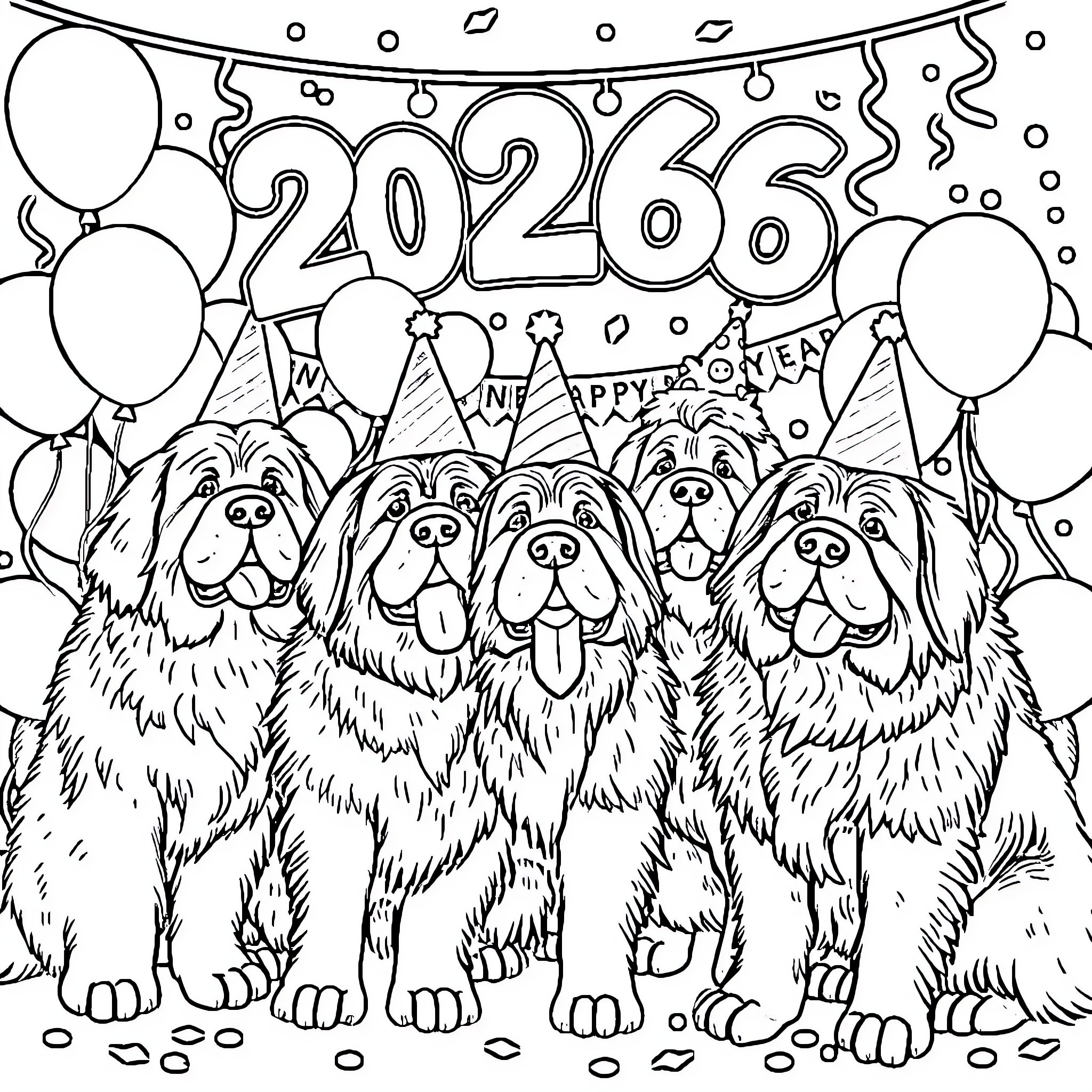 Best Newfoundland Dog Coloring Pages (Free Printable PDF)