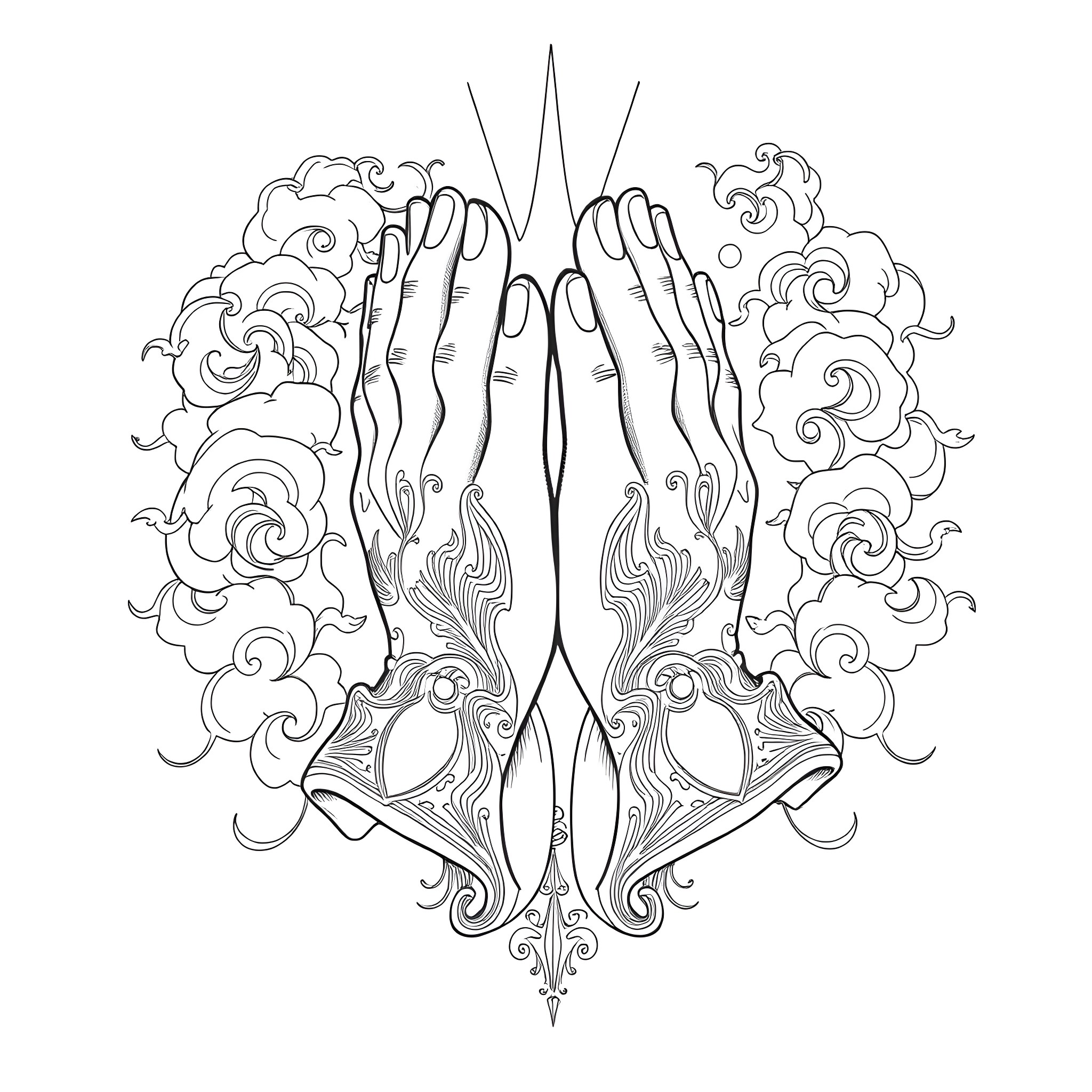 8 Best Praying Hands Coloring Pages (Free Printable PDFs)