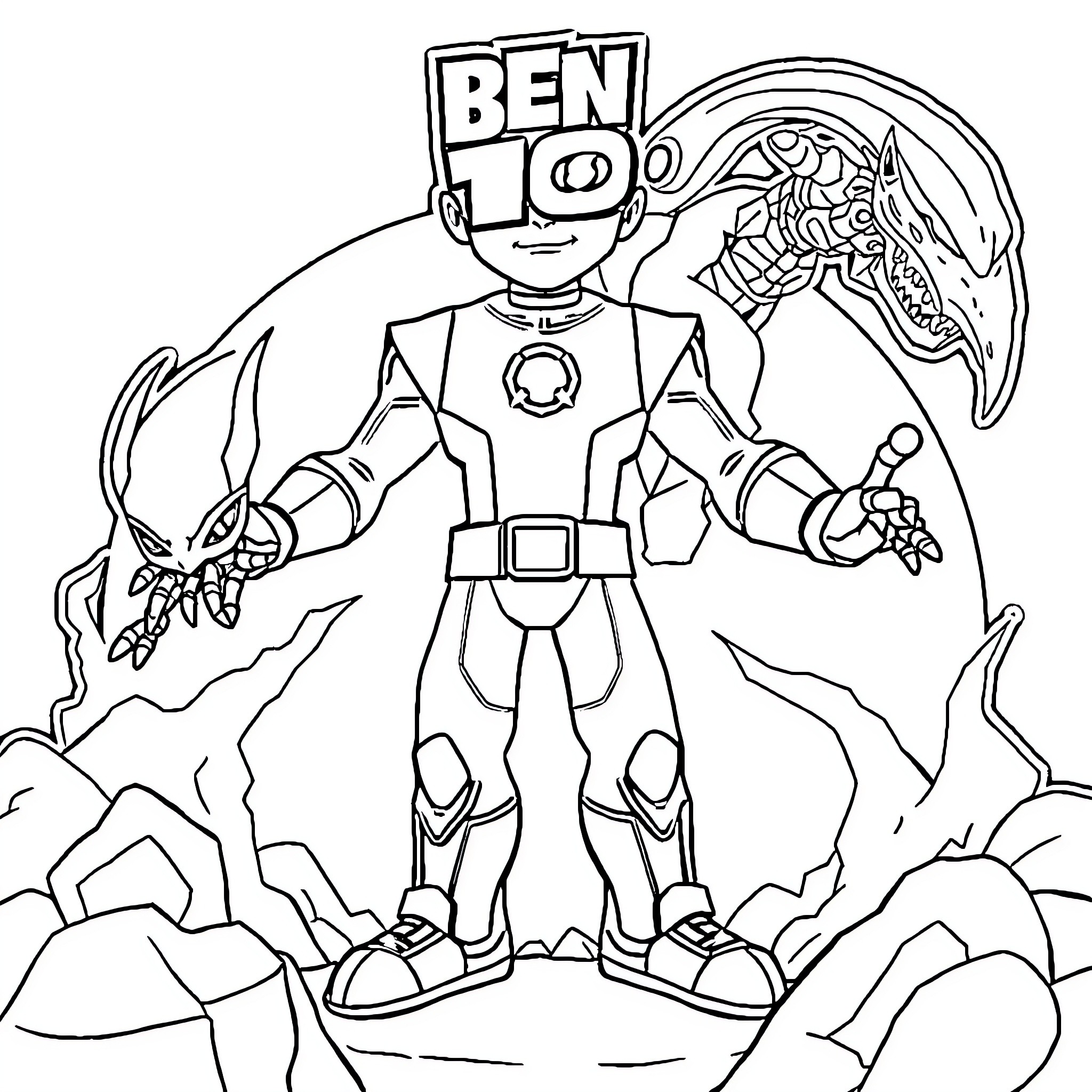 Best Ben 10 Coloring Pages (Free Printable PDF)