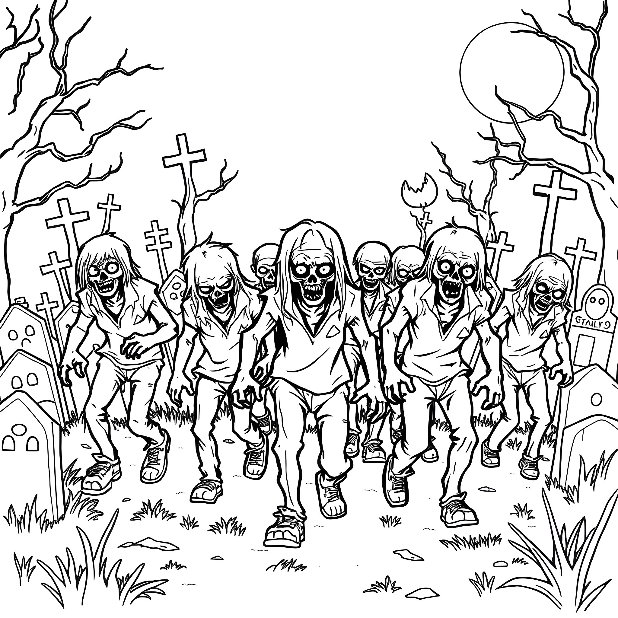 220 Best Zombie Coloring Pages (Free Printable PDFs)