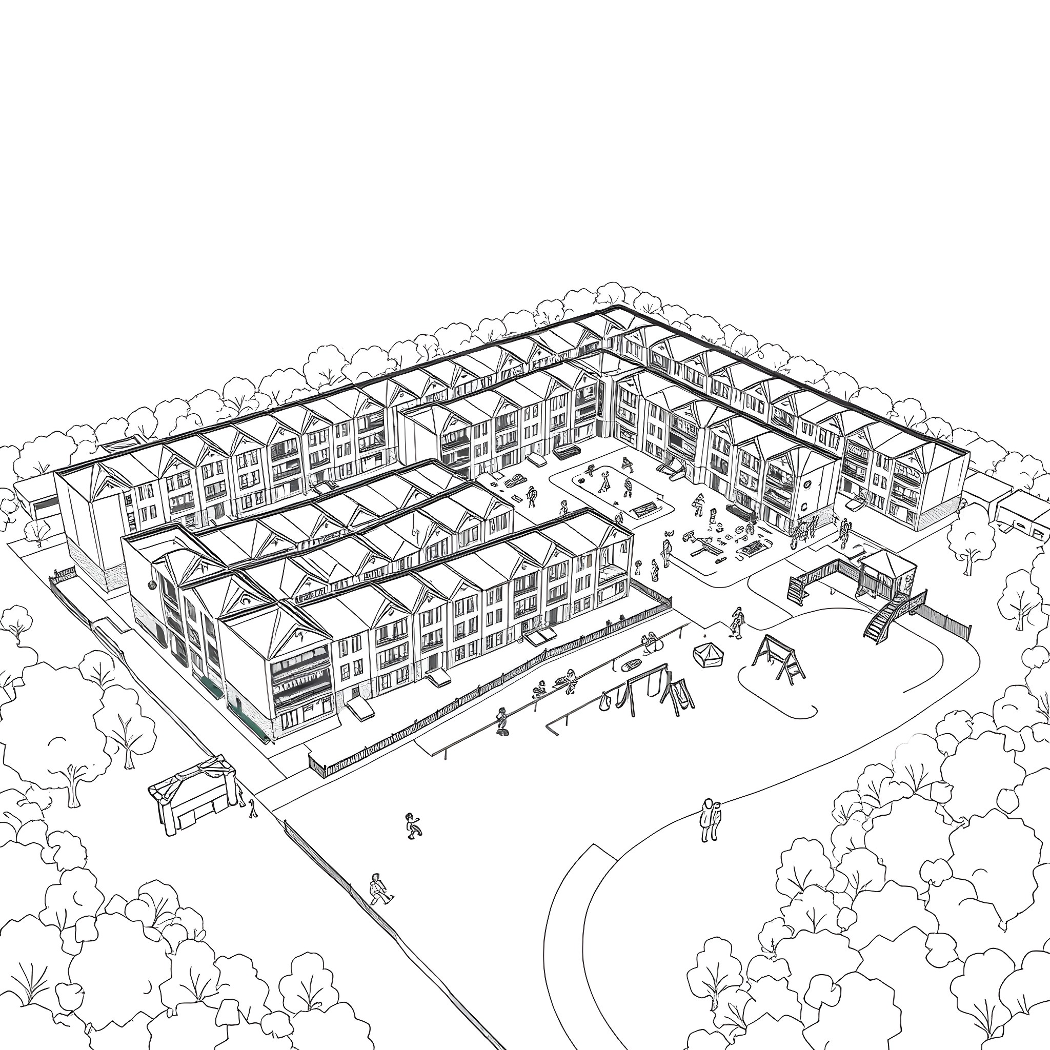 Best Apartment Coloring Pages (Free Printable PDF)