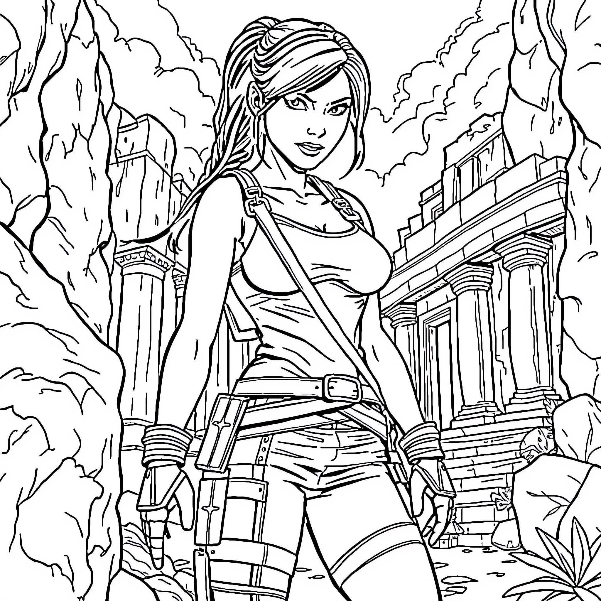 Best Lara Croft Coloring Pages (Free Printable PDF)