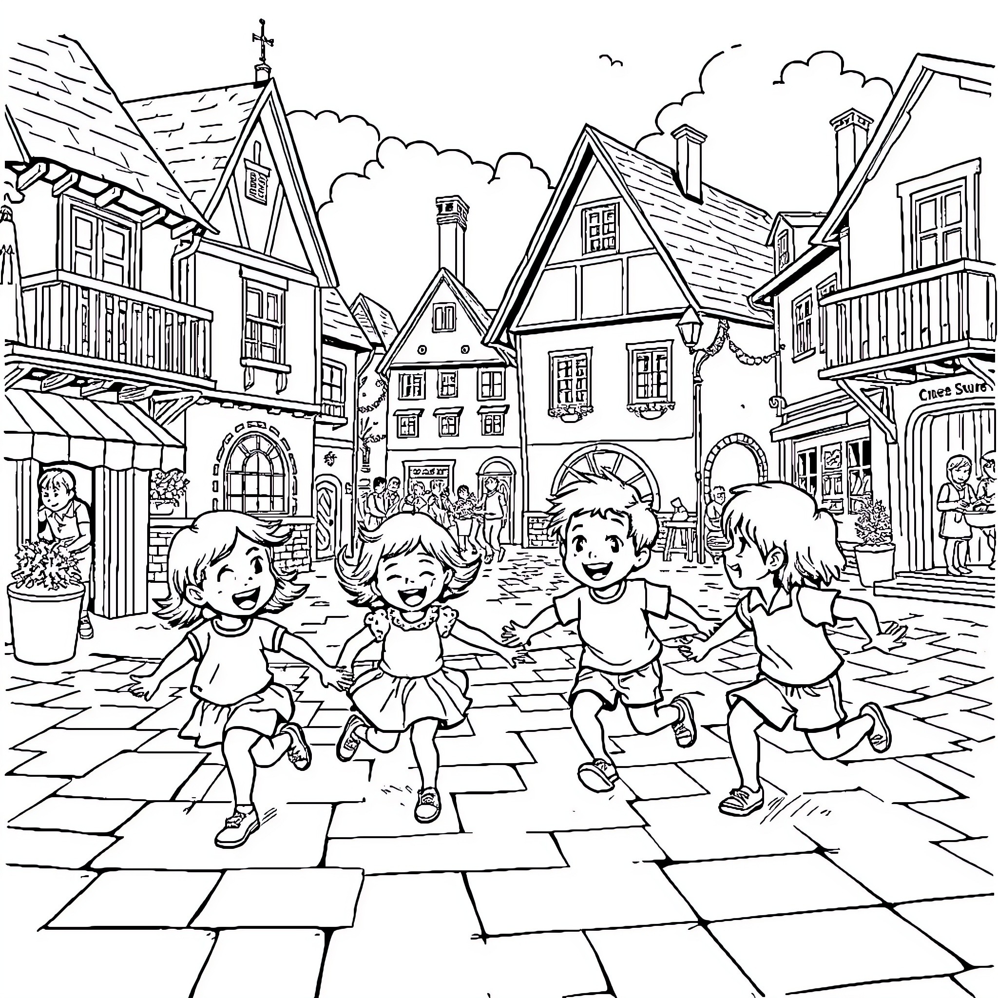 Best Village Coloring Pages (Free Printable PDF)