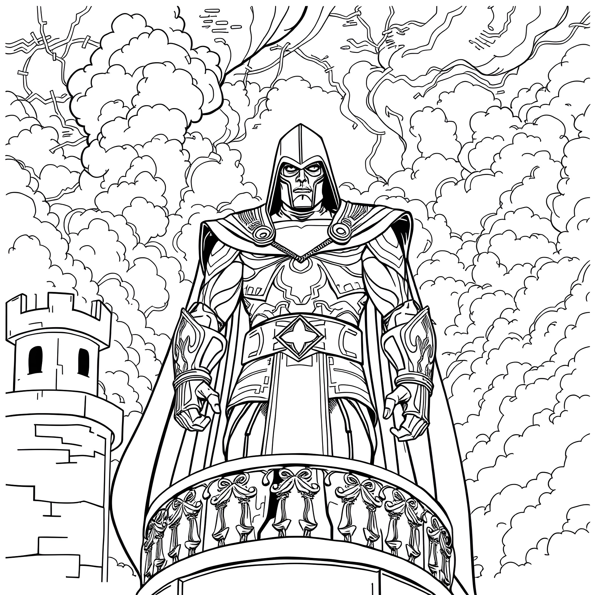 Best Dr. Doom Coloring Pages (Free Printable PDF)