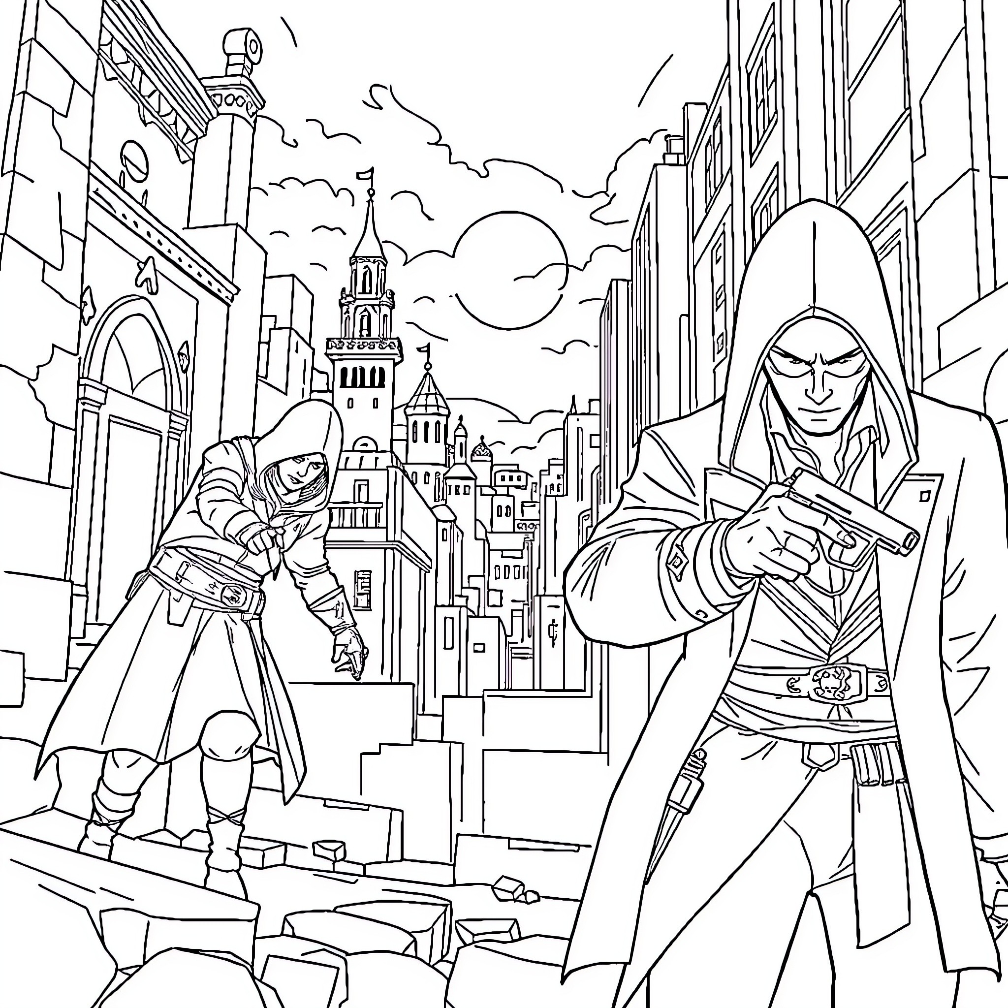 Best Assassin Coloring Pages (Free Printable PDF)