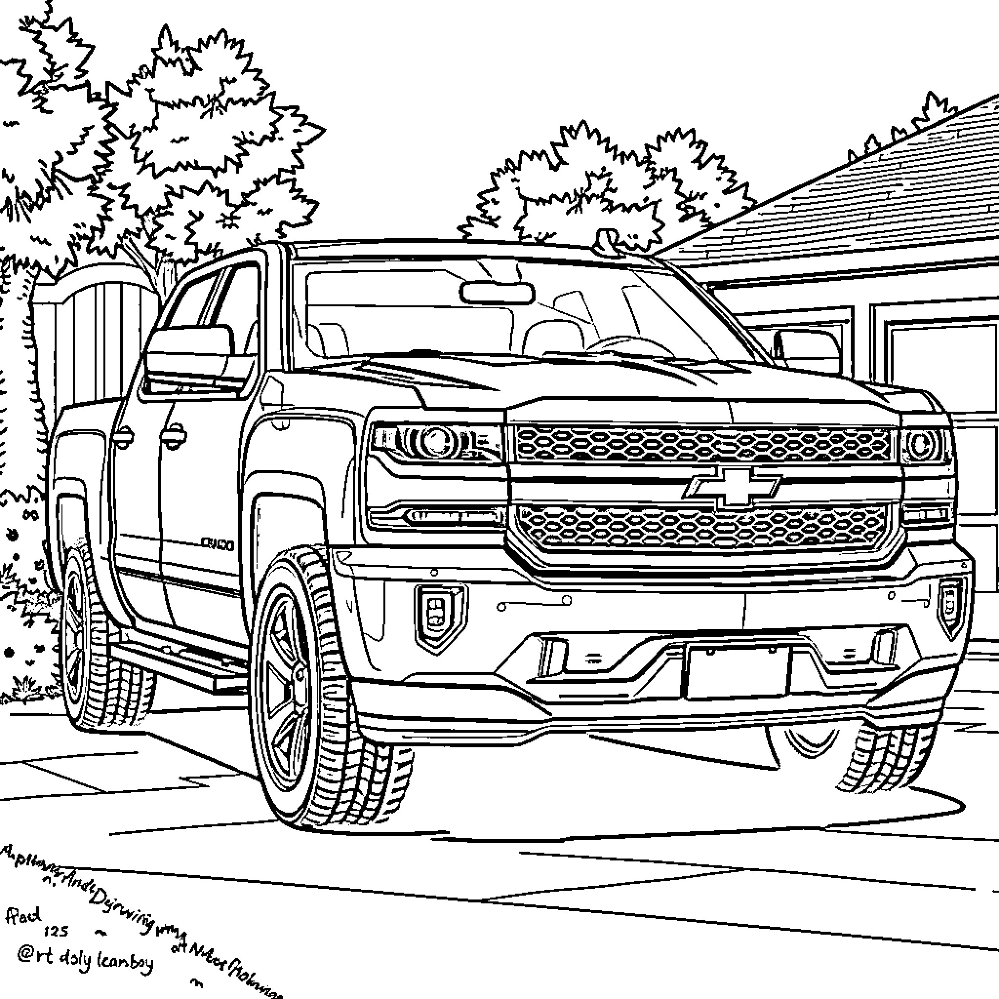 Best Silverado Coloring Pages (Free Printable PDF)