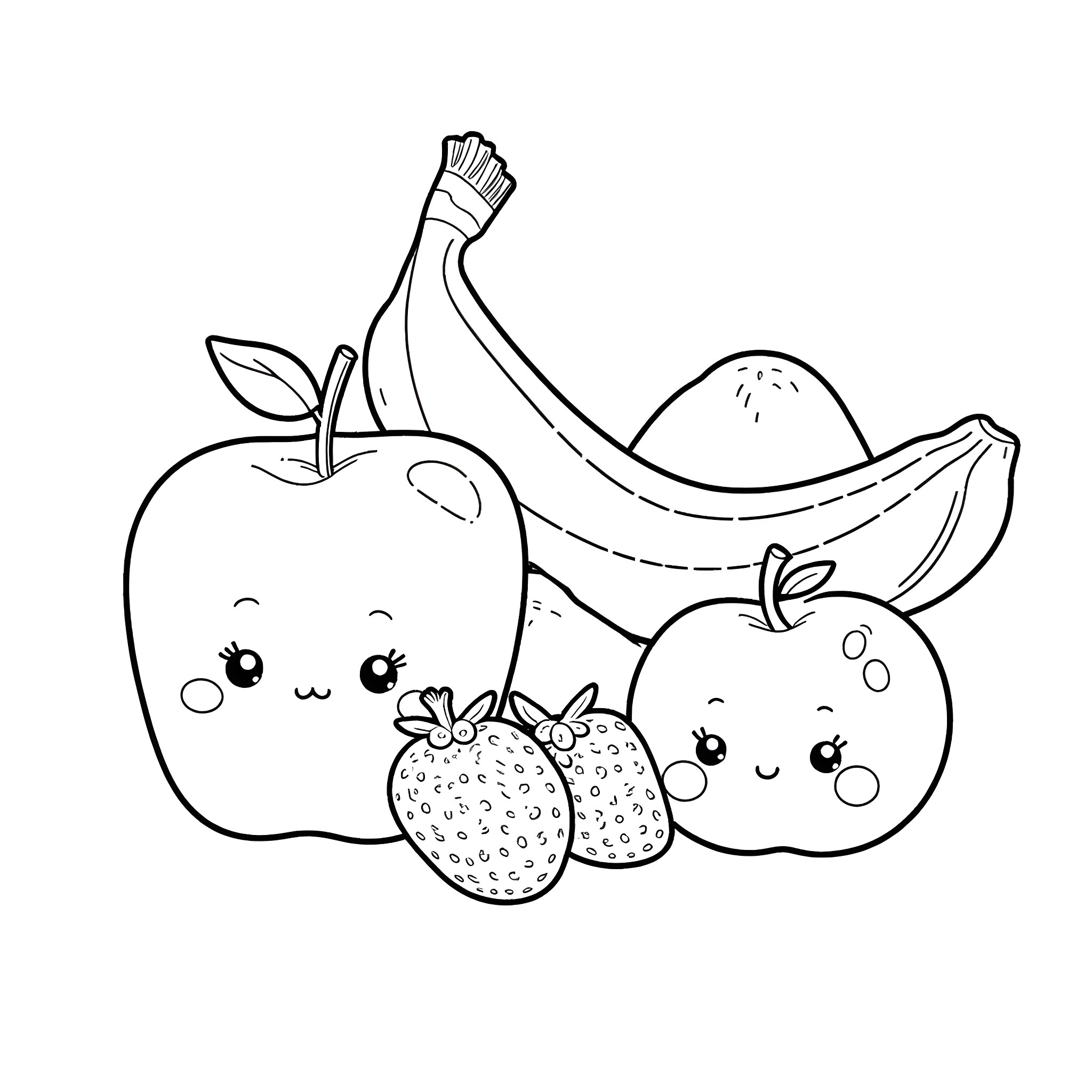 141 Best Fruit Coloring Pages (Free Printable PDFs)
