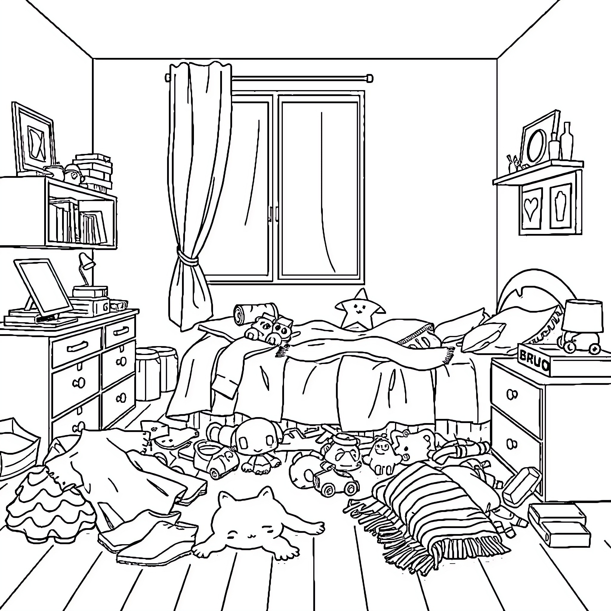 Best Room Coloring Pages (Free Printable PDF)