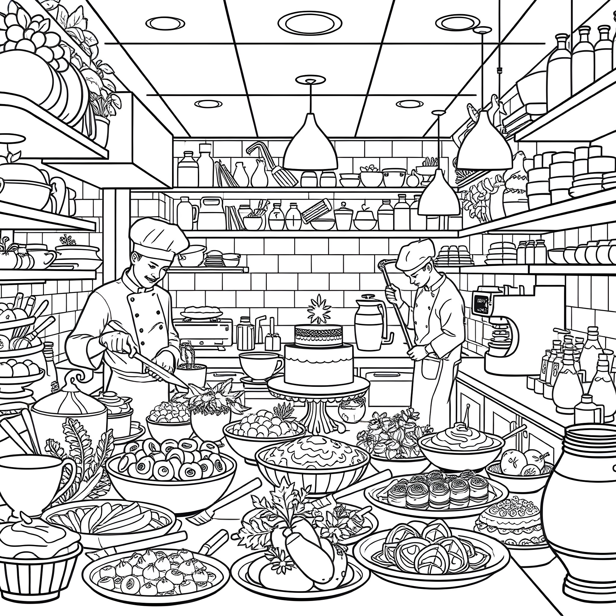 Best Kitchen Coloring Pages (Free Printable PDF)
