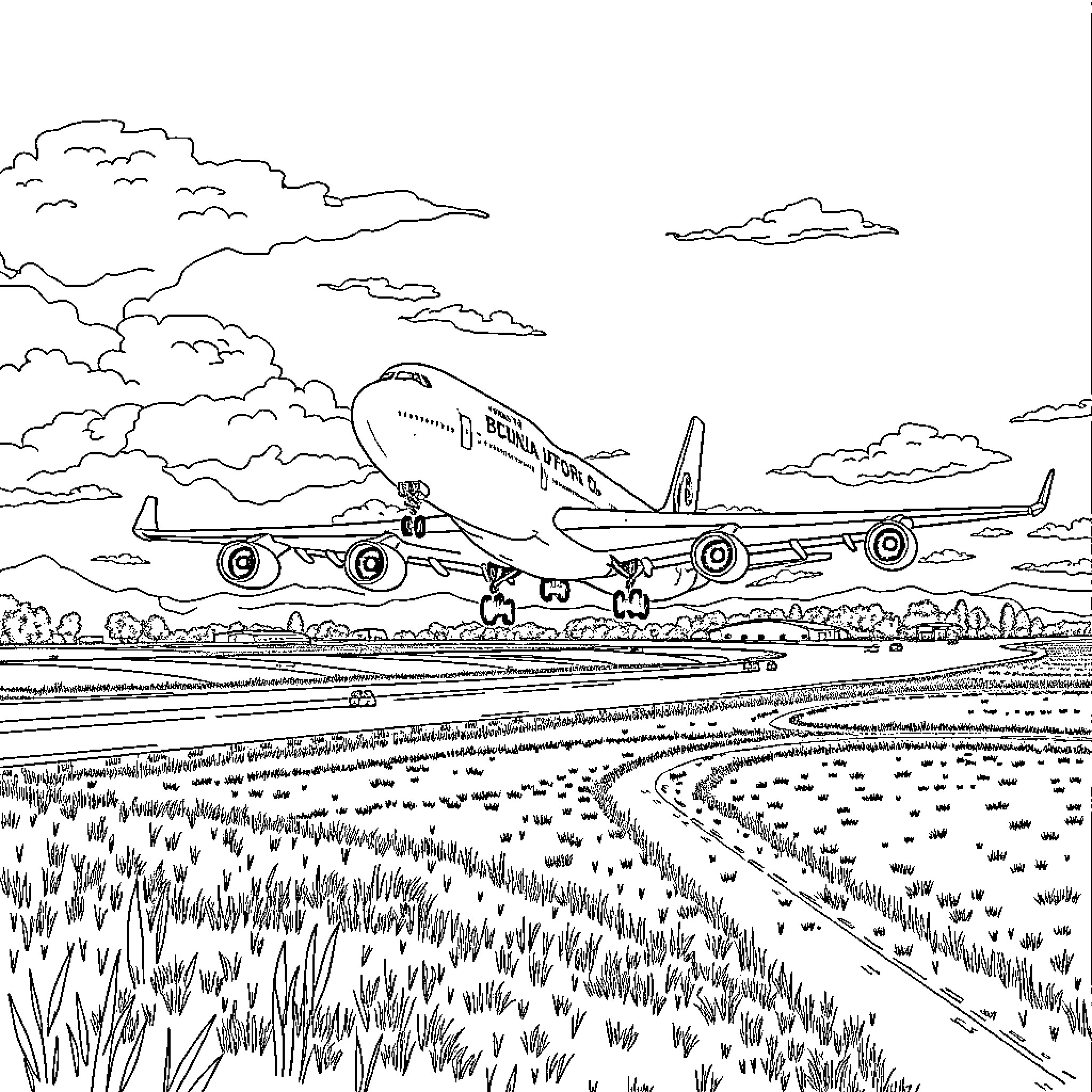 Best Boeing 747 Coloring Pages (Free Printable PDF)