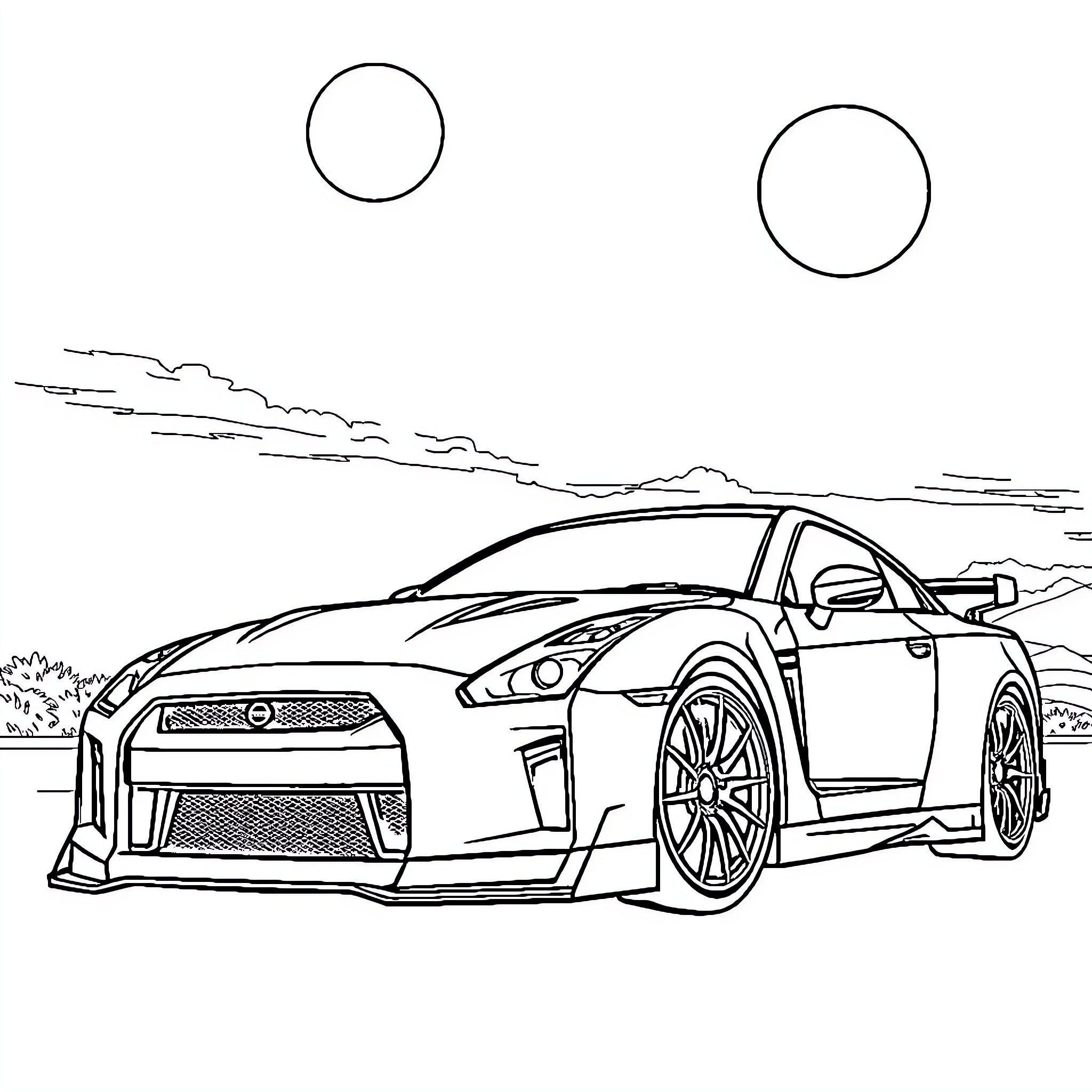 8 Best Nissan GT-R Coloring Pages (Free Printable PDFs)