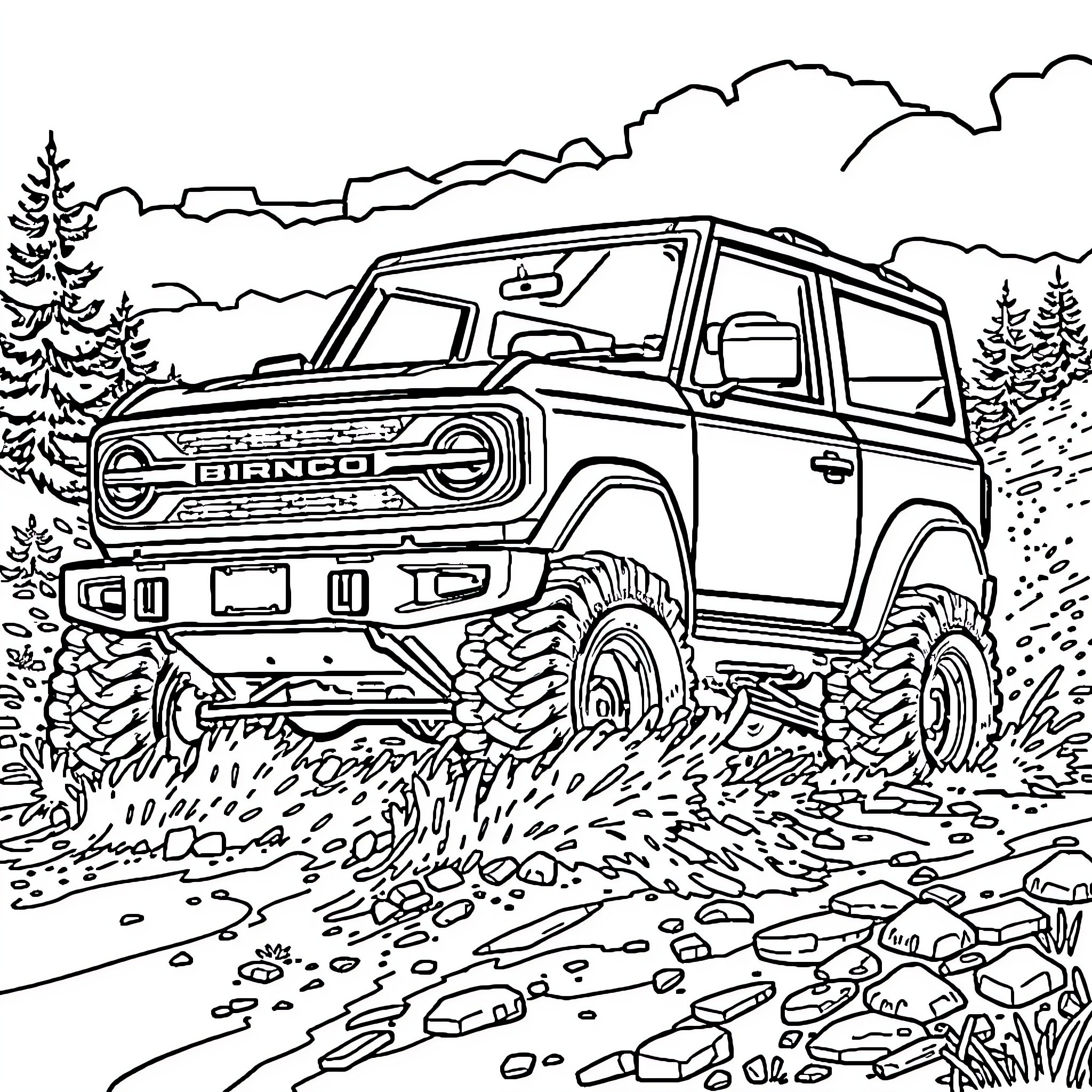 Best Ford Bronco Coloring Pages (Free Printable PDF)